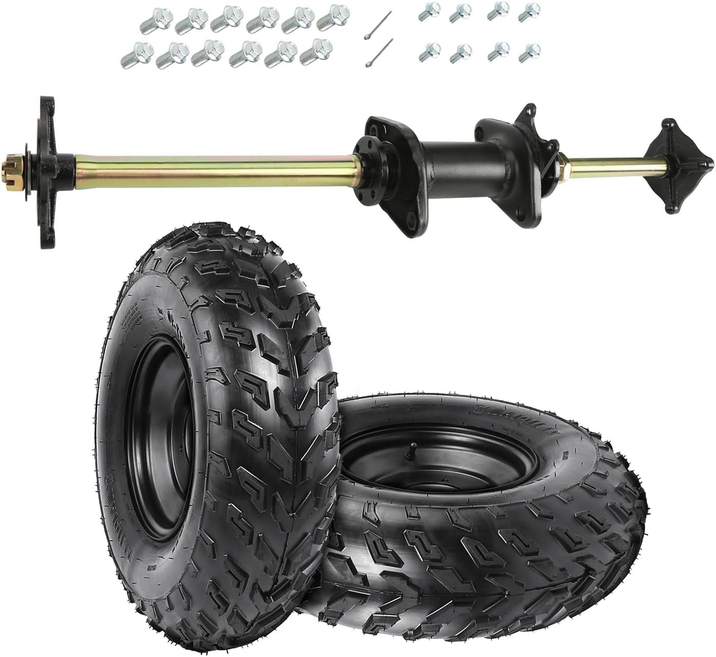 32inch 810mm Rear Axle Shaft Kit with 16x8x7 16/8-7 16x8-7 Tubeless Wheel Tires Rim, 7in ATV ...