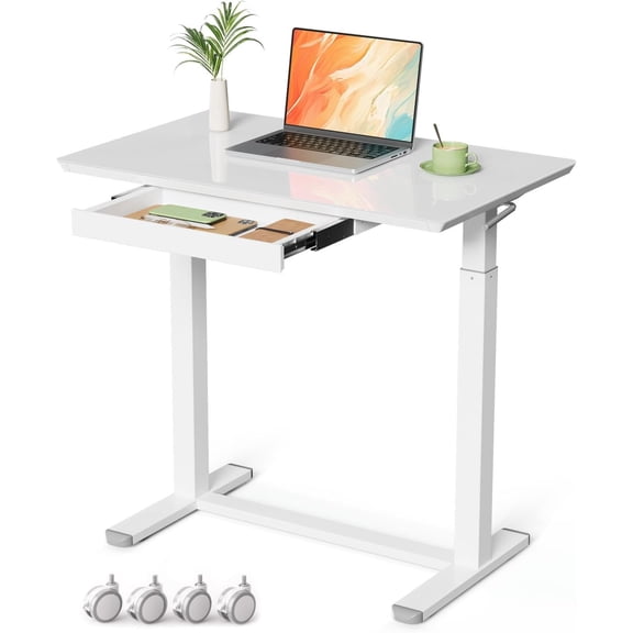 Glass Standing Desk