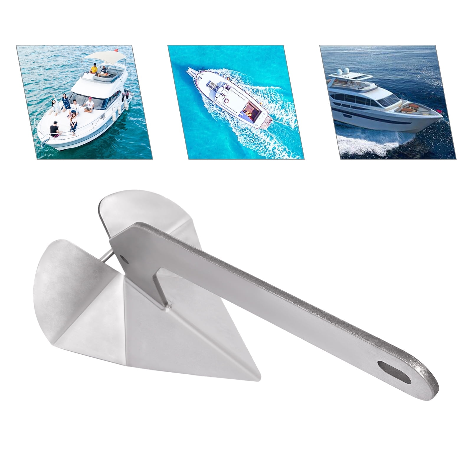 32lbs Boat Anchor, Stainless Steel Delta Style Boat Anchor Heavy Duty ...