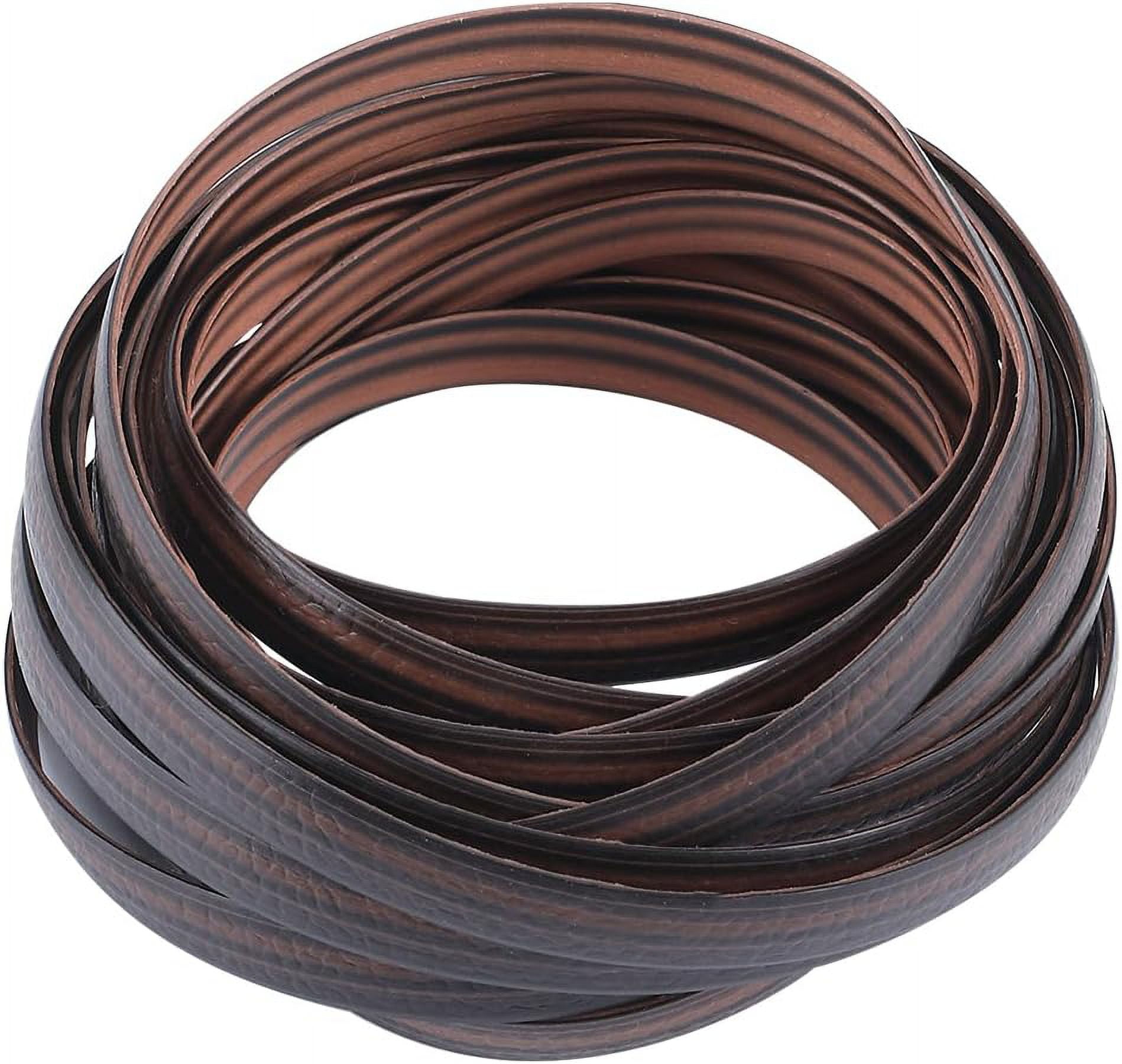 32m Plastic Rattan Wicker Roll Brown Synthetic Embossing Weaving Rattan ...