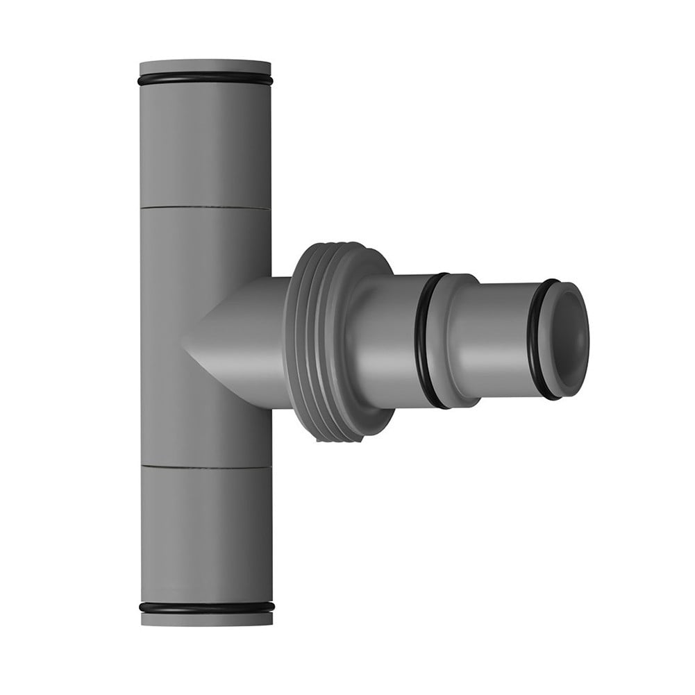 32mm/38mm Pool Hose Connector 3-Way Adapter | Dual-Size Plastic T ...