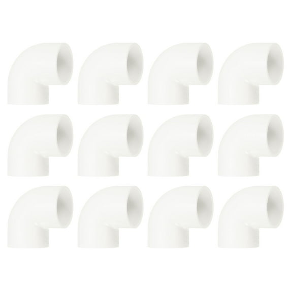 32mm 90 Degree Elbow, 12Pcs Pipe Fittings Connectors, White - Walmart.com