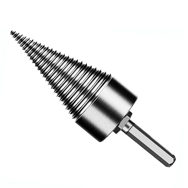 32mm High Speed Hex Shank Drill Bit Firewood Log Wood Splitter Screw ...