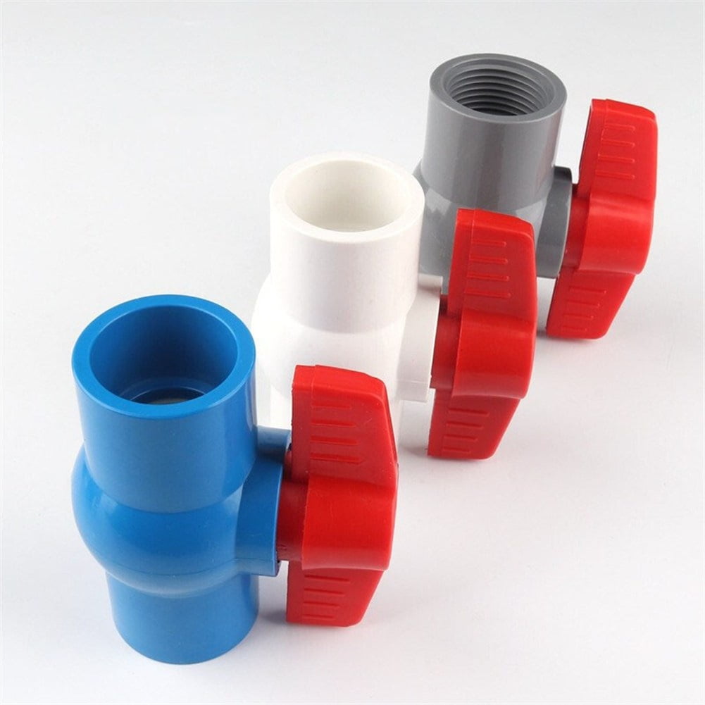 32mm PVC Ball Valve 1" Female Thread Globe Valve Aquarium Fish Tank ...