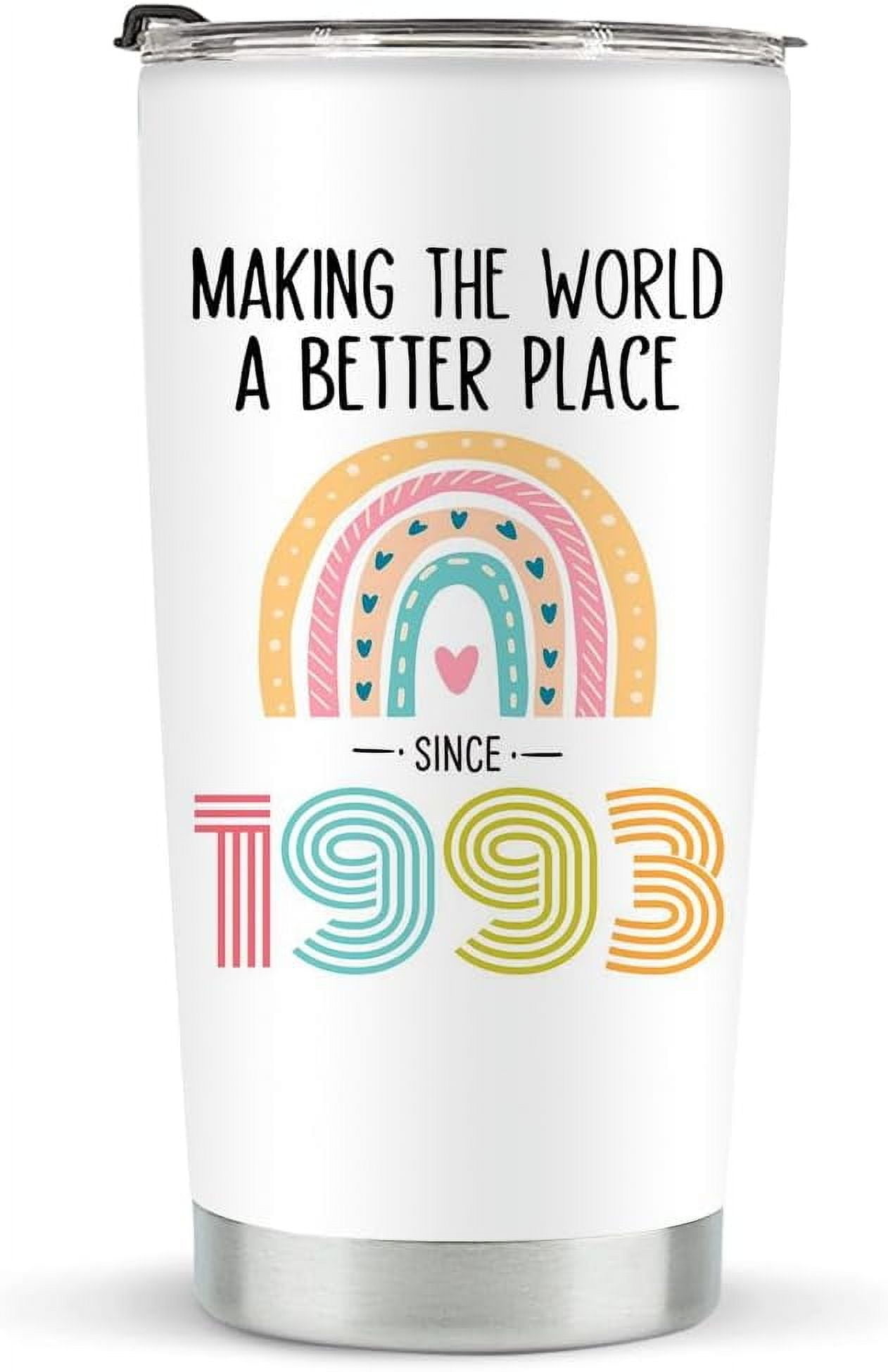 32nd Birthday Tumbler for Women 20 oz Stainless Steel Insulated 1993 ...