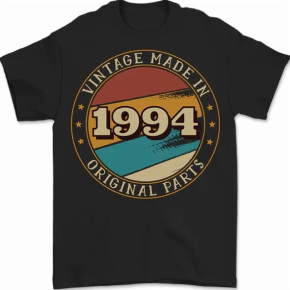 32nd Birthday Vintage Made In 1994 Mens T-Shirt Cotton - Walmart.com