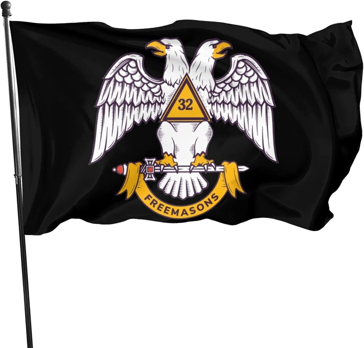 32nd Degree Masons Scottish Rite Flag 3x5 Ft Garden Flag Double Sided ...