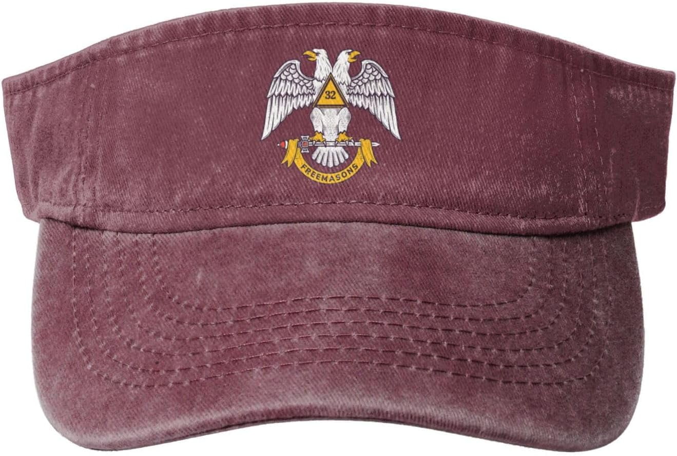 32nd Degree Masons Scottish Rite Sport Sun Visor Hats Adjustable Empty ...