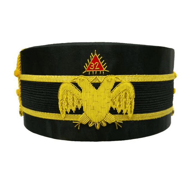 32nd Degree Scottish Rite Crown Cap - Double-Eagle Wings Down, Premium ...