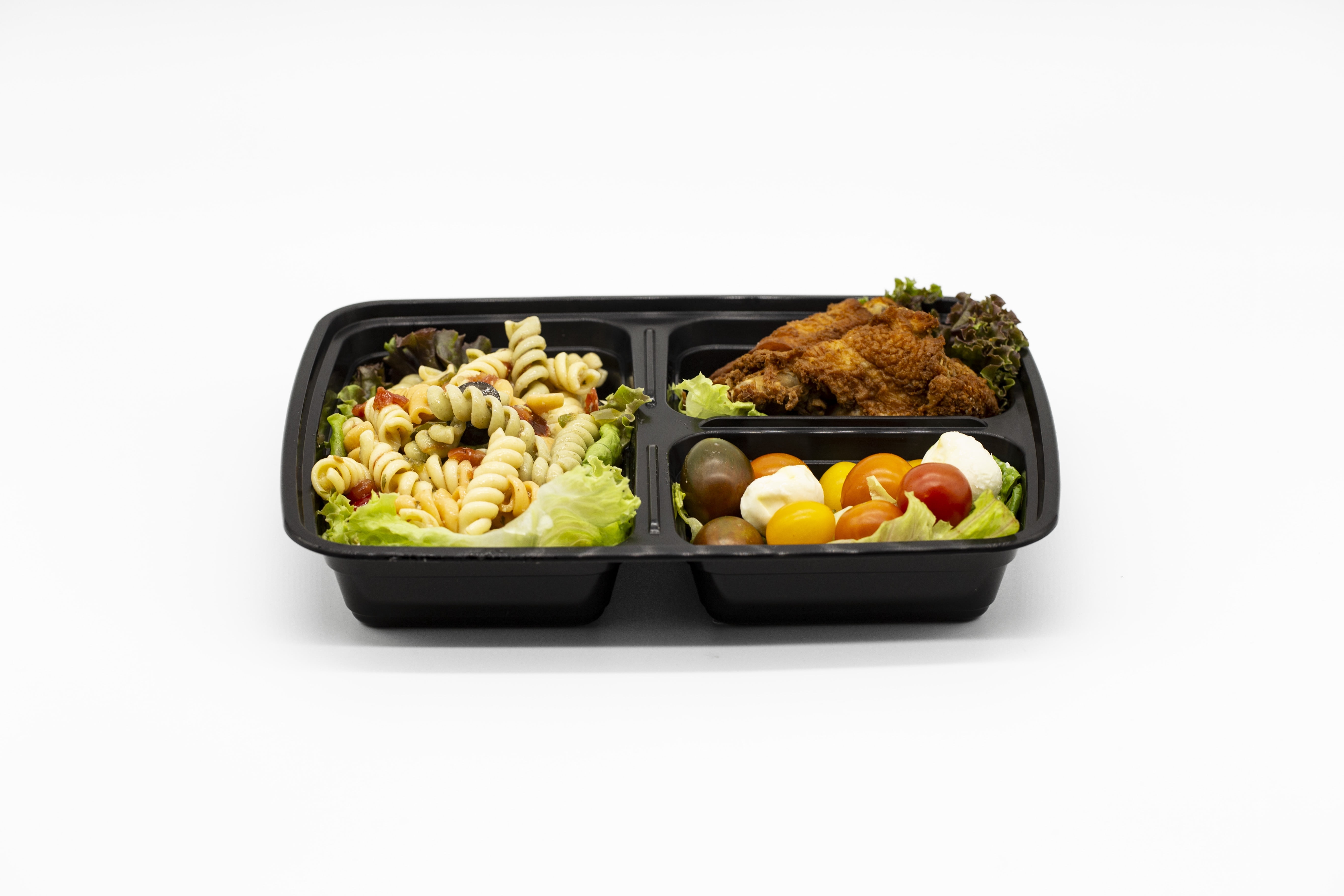 32oz 3 compartments Rectangular Plastic Microwaveable Food Container ...