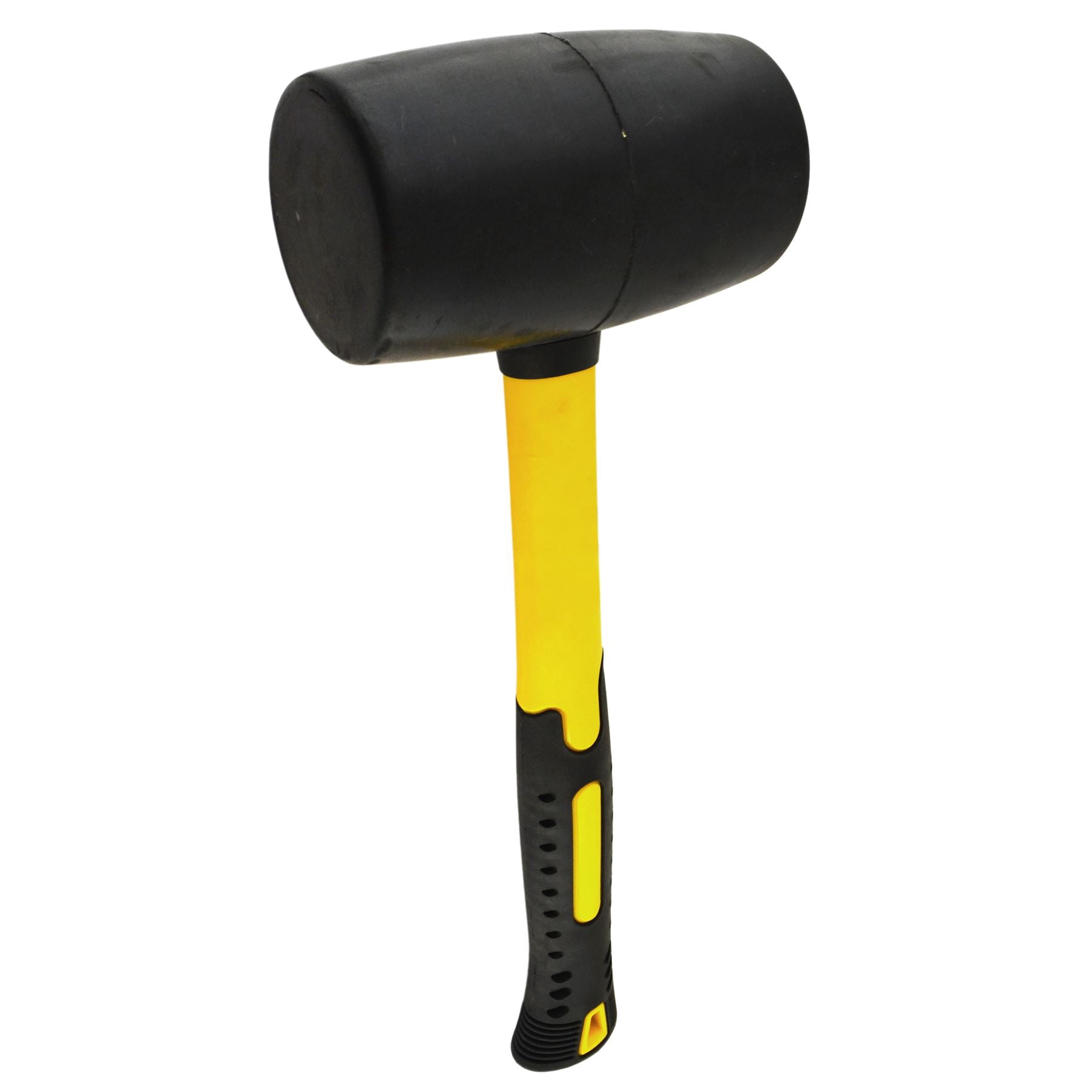 32oz Black Rubber Mallet 70% Fibreglass Handle Hammer Non Marking TE892 ...