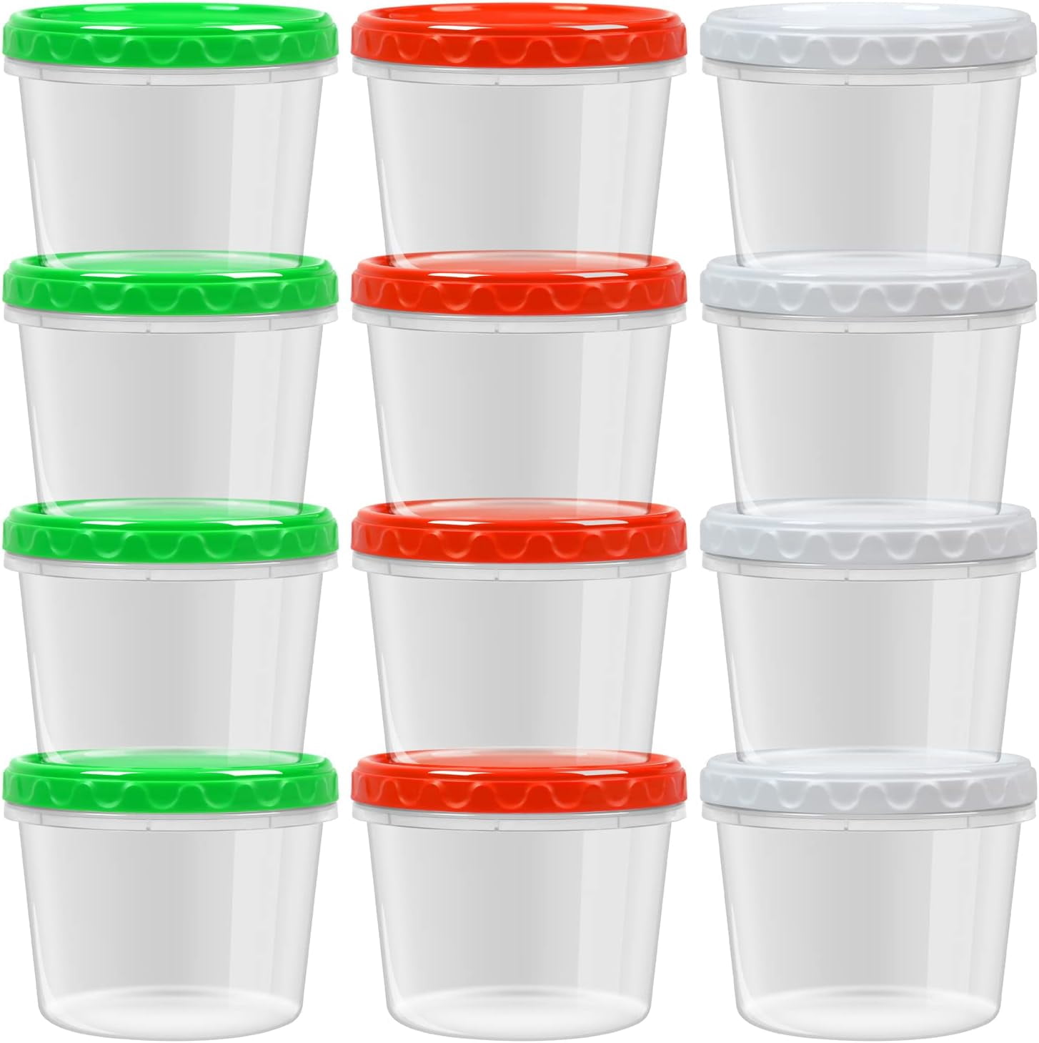 32oz Plastic Containers with Lids,Reusable Freezer Meal Prep Food ...