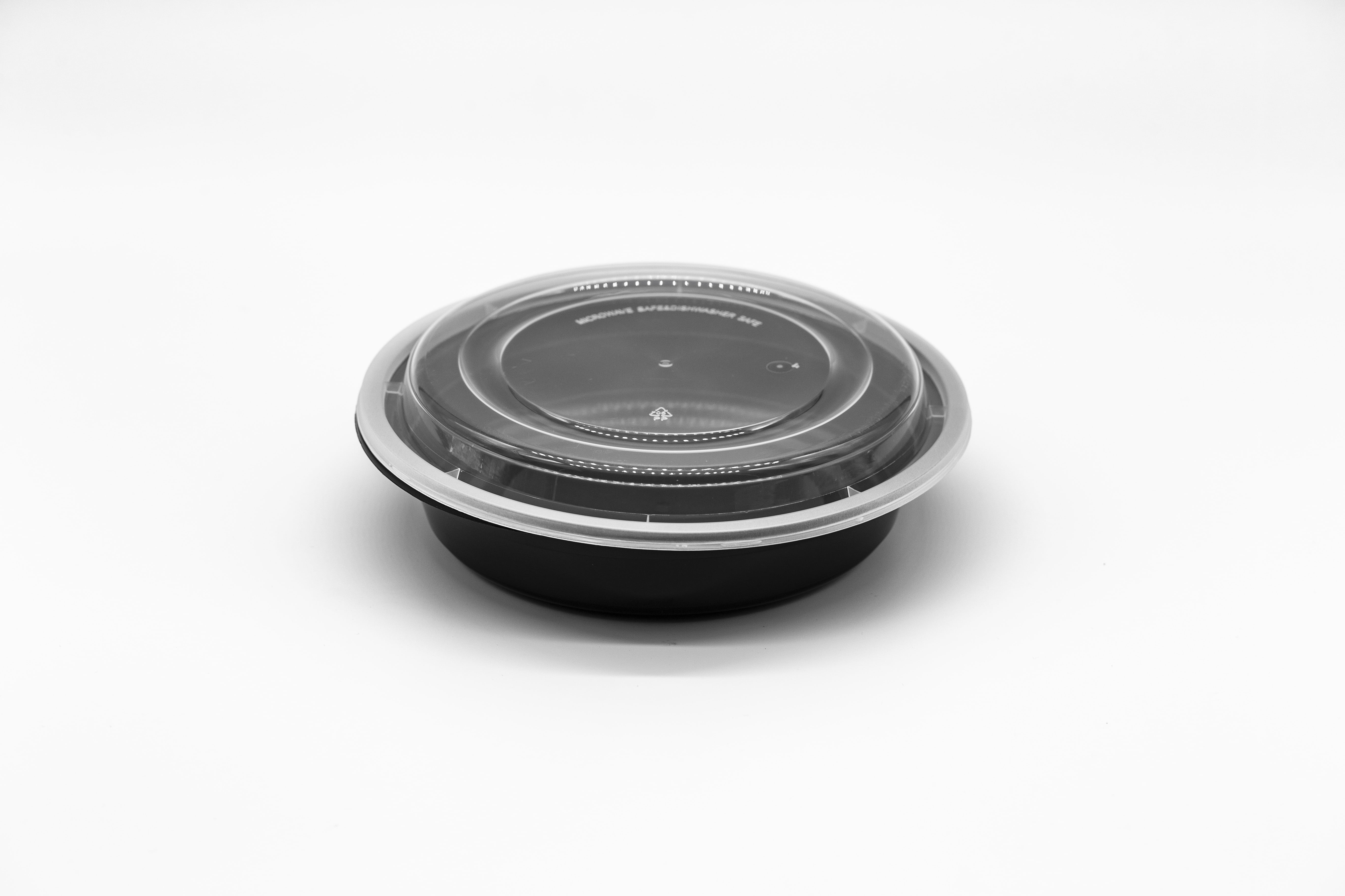 32oz Round Plastic Microwaveable Food Container 150 sets/cs - Walmart.com