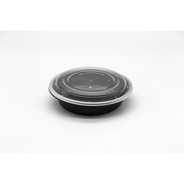 32oz Round Plastic Microwaveable Food Container 150 sets/cs - Walmart.com