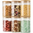32oz Straight Cylindrical Airtight Storage Containers with Set of 6 ...