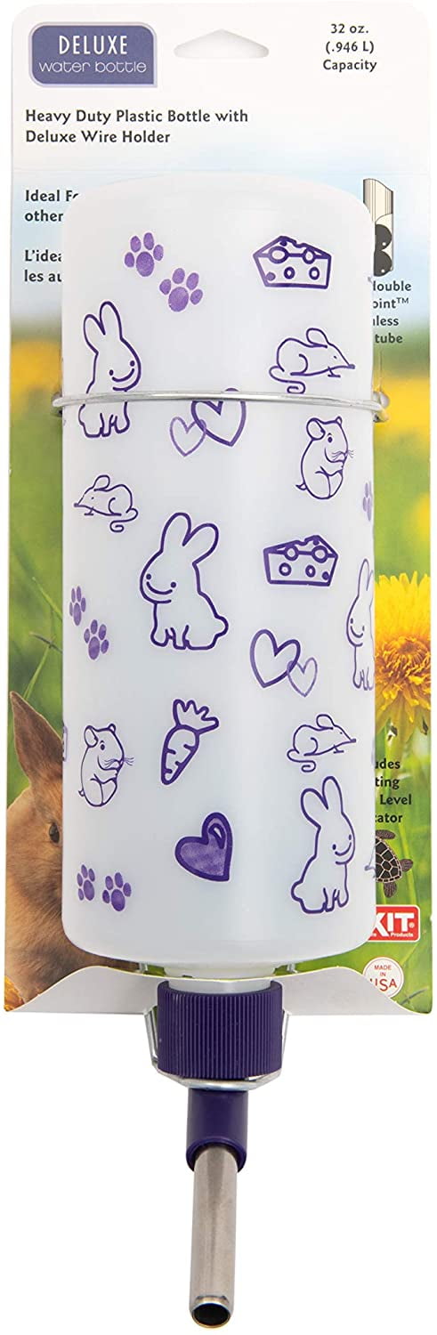 32oz Weather Resistant Water Bottles with Heavy Duty Mount for Rabbits ...