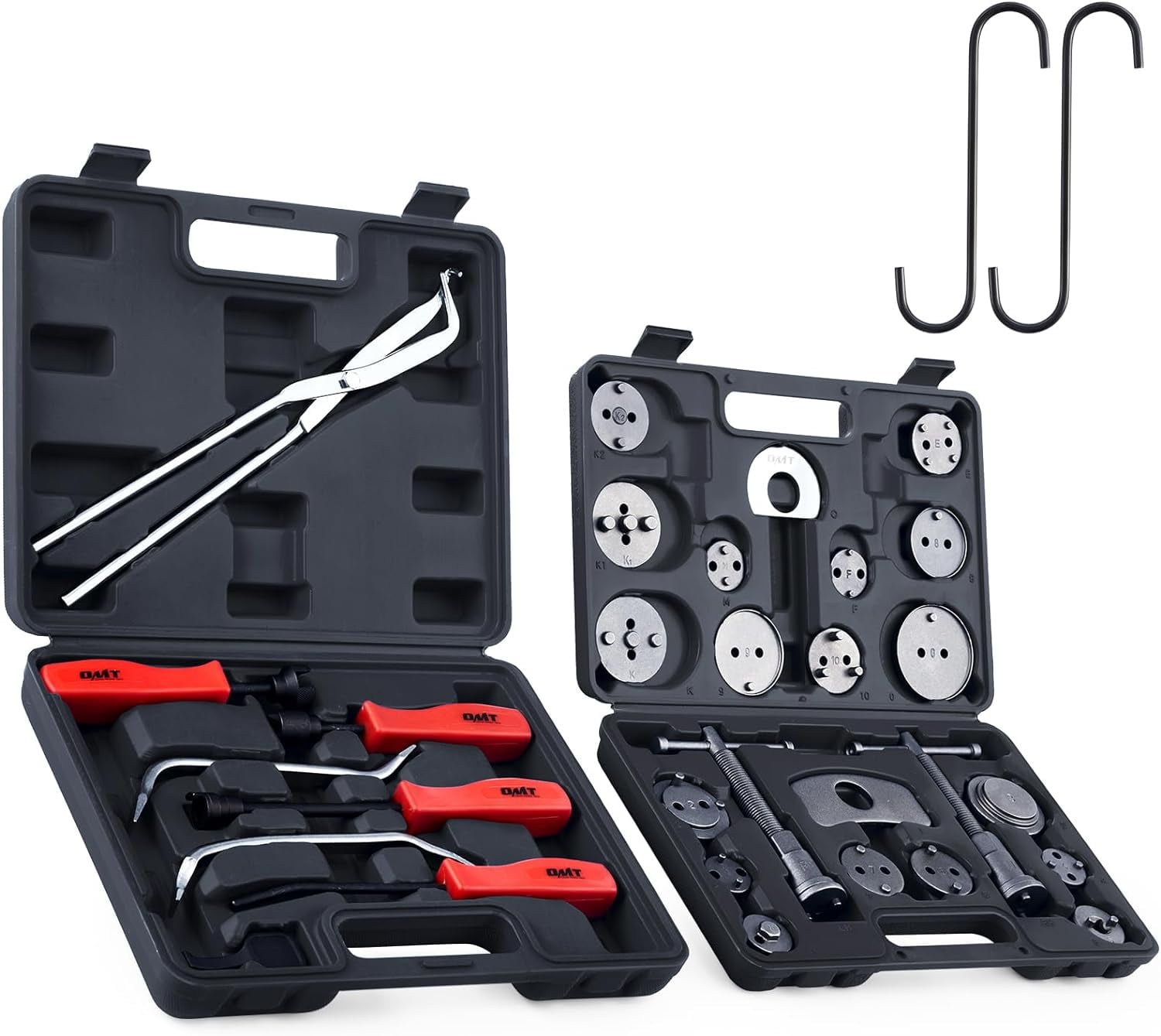 32pc Dual Brake Tools, 2 in 1 Caliper Compression Tool and Drum Brake ...
