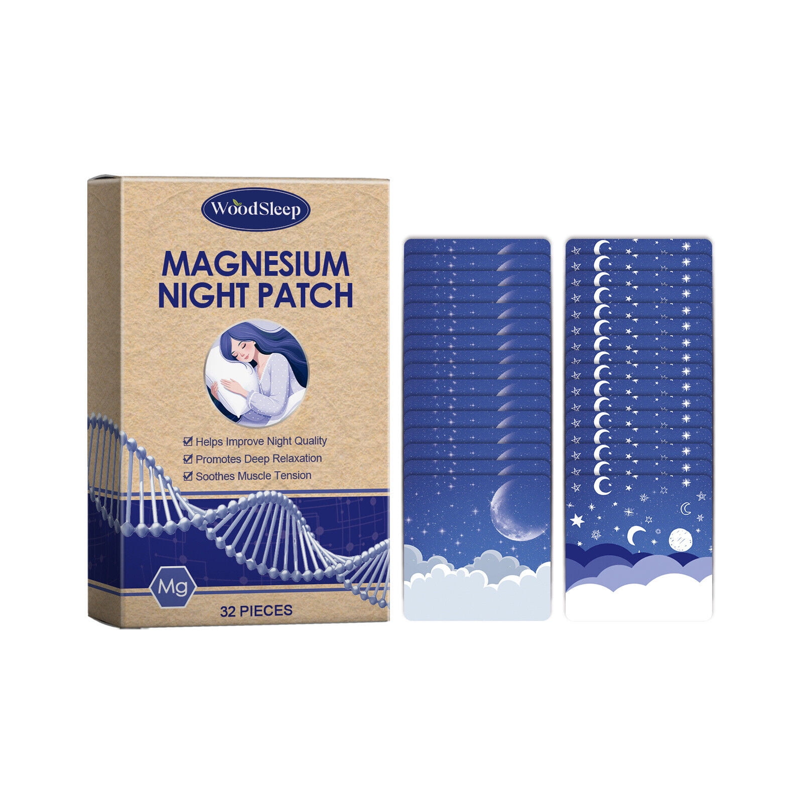 32pc Magnesium Night Sleep Patches for Deep Relaxation & Improved Sleep ...