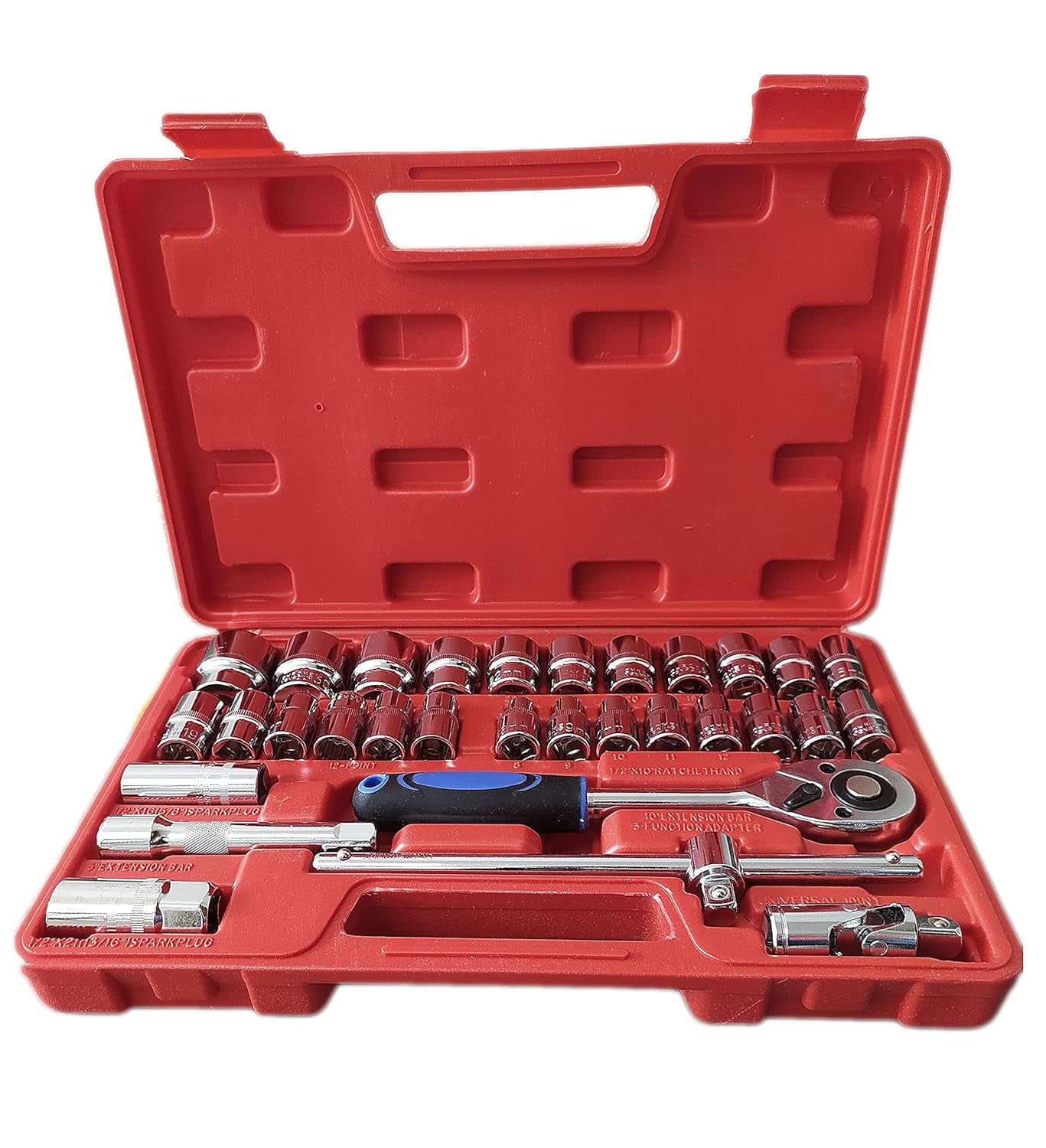32pcs 1-2" Inch Combinational Ratchet Socket Set | Wrench, Spanners ...