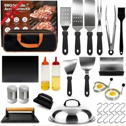 31pcs BBQ Grill Accessories Sets Stainless Steel Barbecue Tools Kit ...