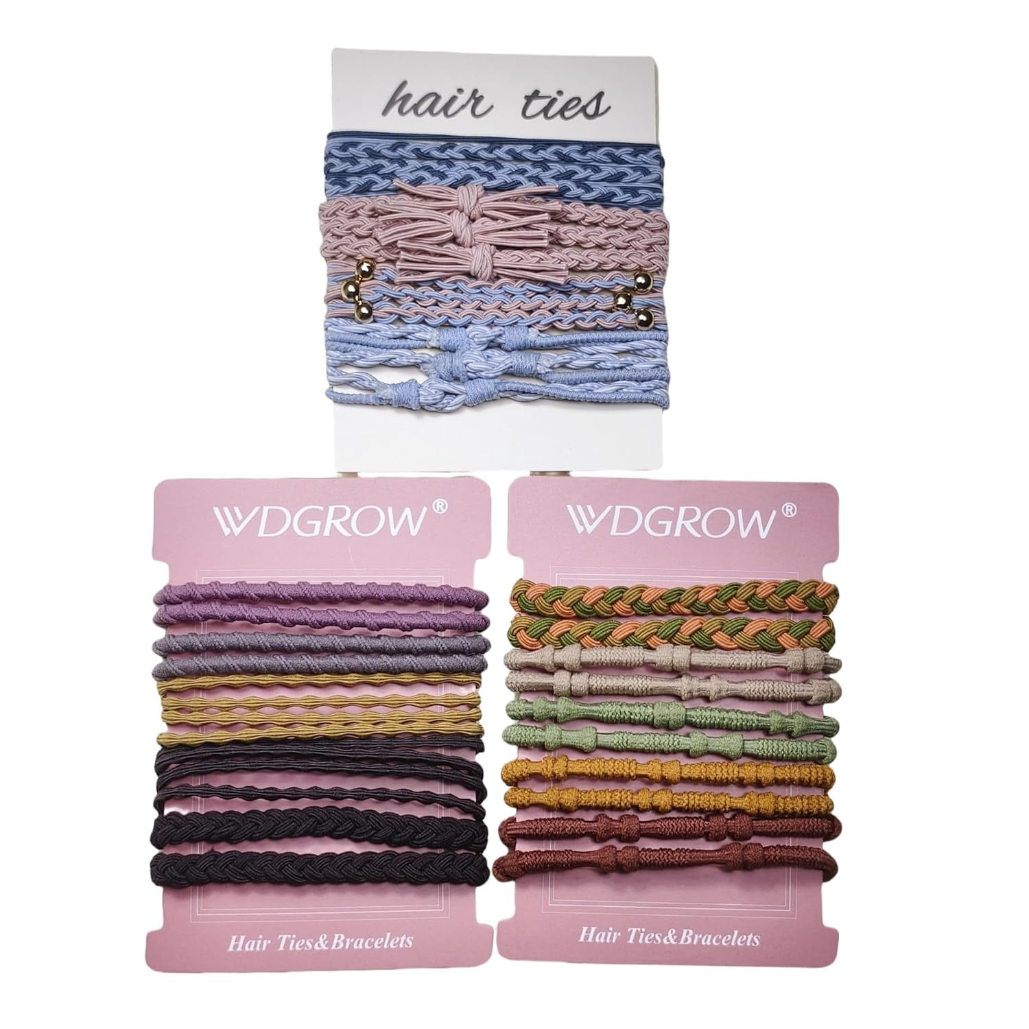 32pcs Boho Hair Ties Bracelets,Muti Style,Ponytail Holders for Women ...