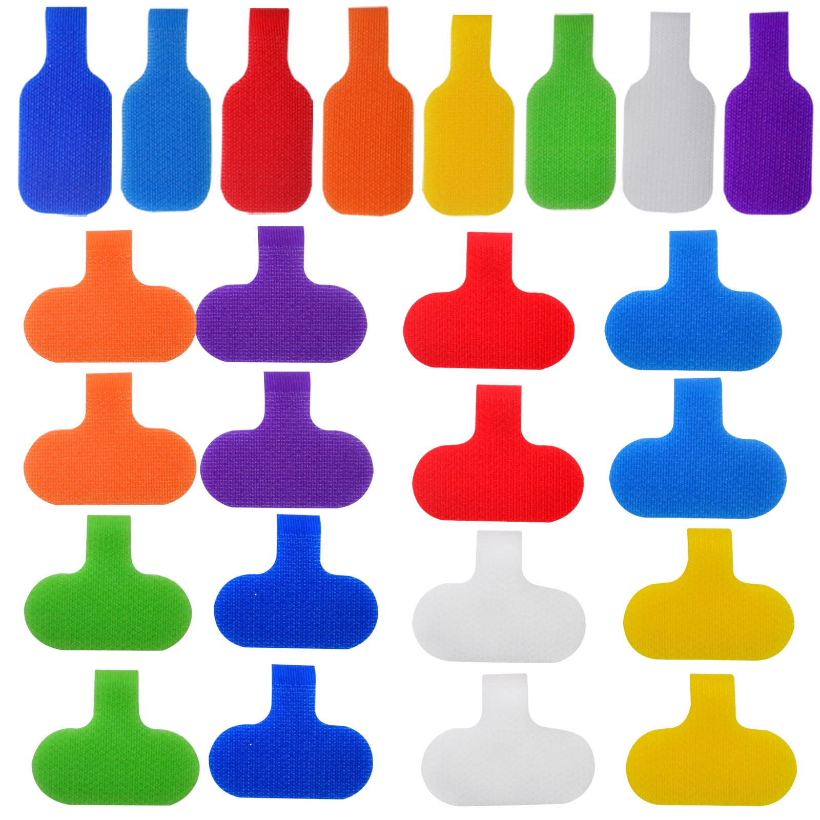 32pcs Cable Wire Labels Multi-Color Nylon Cable Identification Tags ...