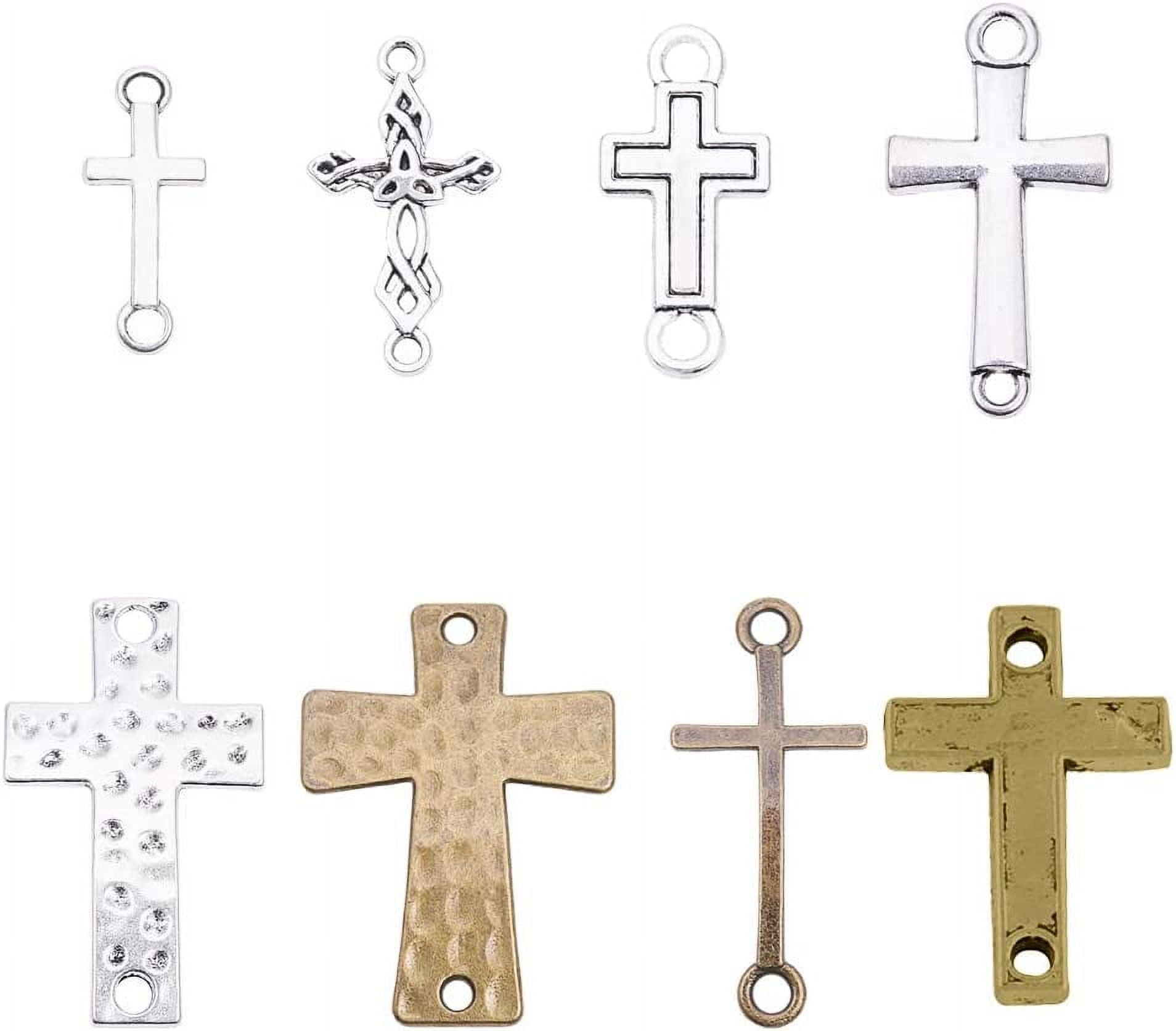 about 32pcs Cross Pendants Collection - Antique Bronze Silver Sword ...