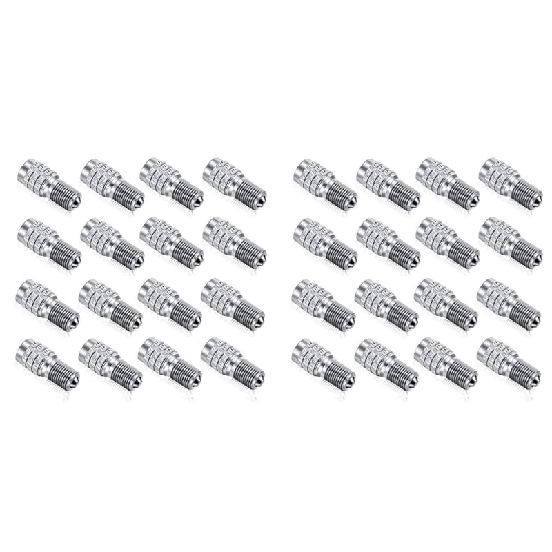 32pcs Double Valve Stem Cap Inflate Tire Valve Caps Through Tires Cap ...