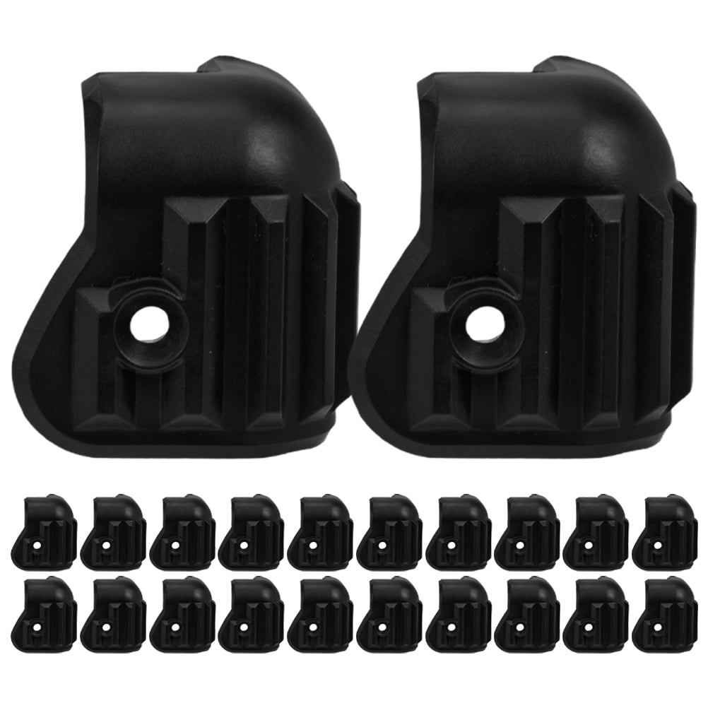 32pcs Durable Black Plastic Speaker Corner Protectors for Stage Speakers Right Angle Design Easy ...