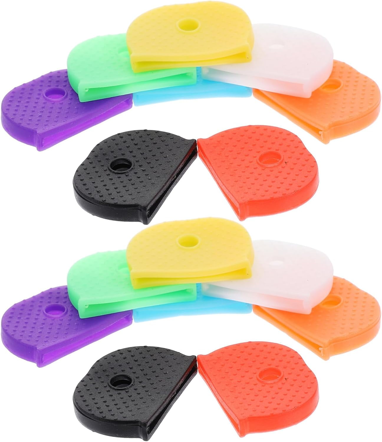 32pcs Key Cover Caps Silicone Key Ring Covers Tags Key Protector Caps ...