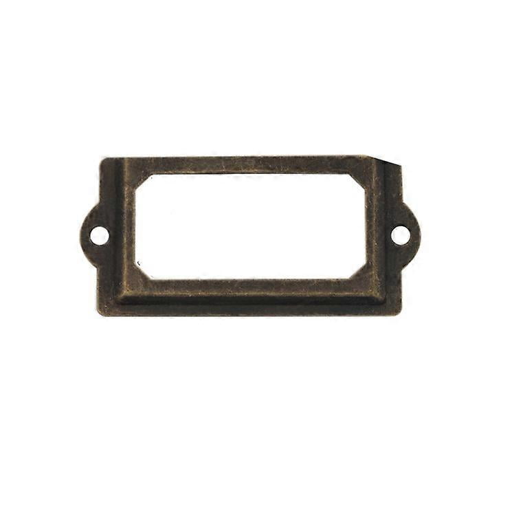 32pcs Metal Label Holders, 70x33 mm Label Card Frame Holder Bookcases ...