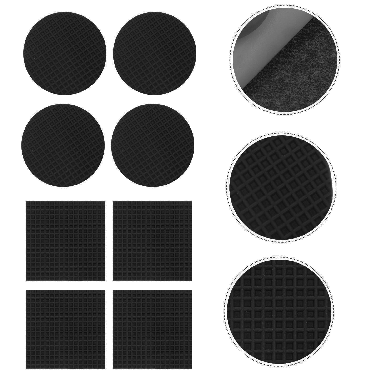 32pcs Silicone Furniture Feet Mats Self Adhesive Square Round Floor ...