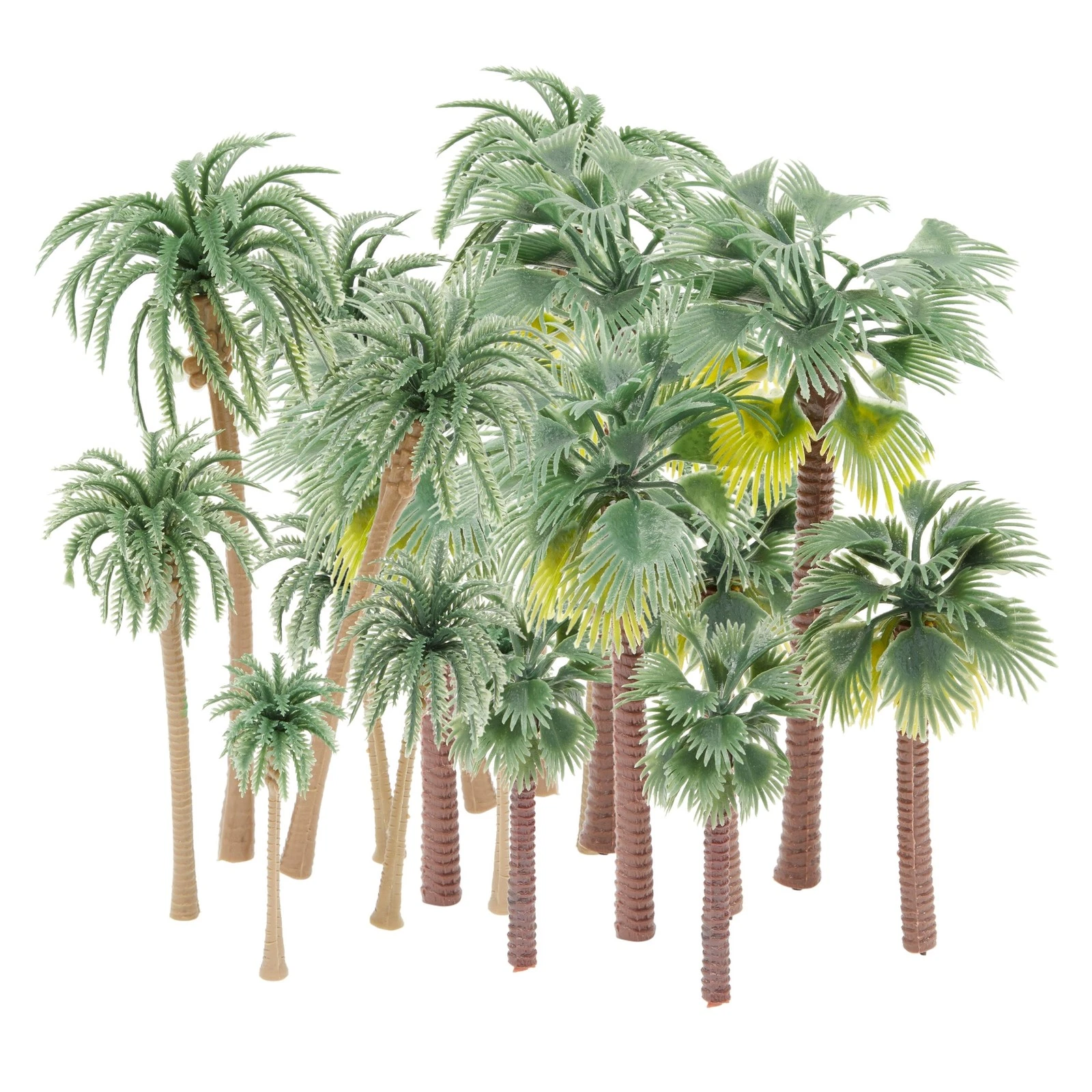 32x Mini Palm Trees with 2 Styles for Architectural Modeling, Dioramas ...