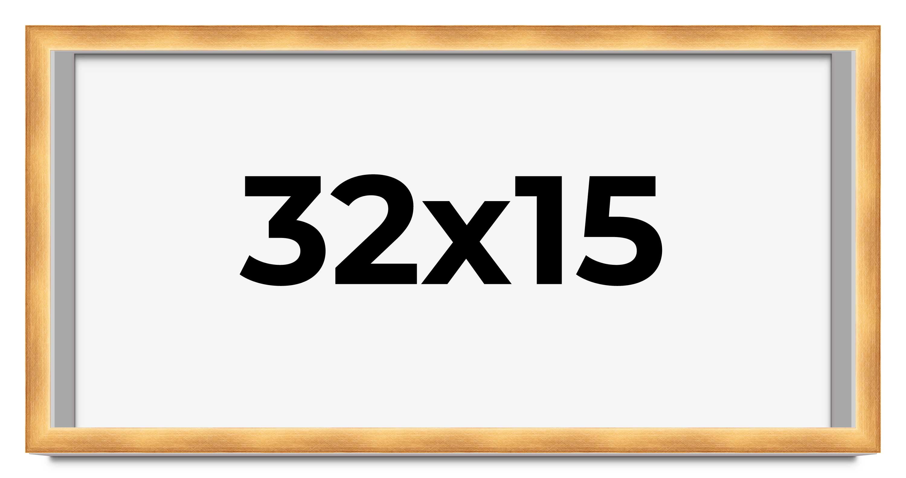 32x15 Shadow Box Bronze Cross-Brushed Display Frame | 1.625 Inches Deep ...