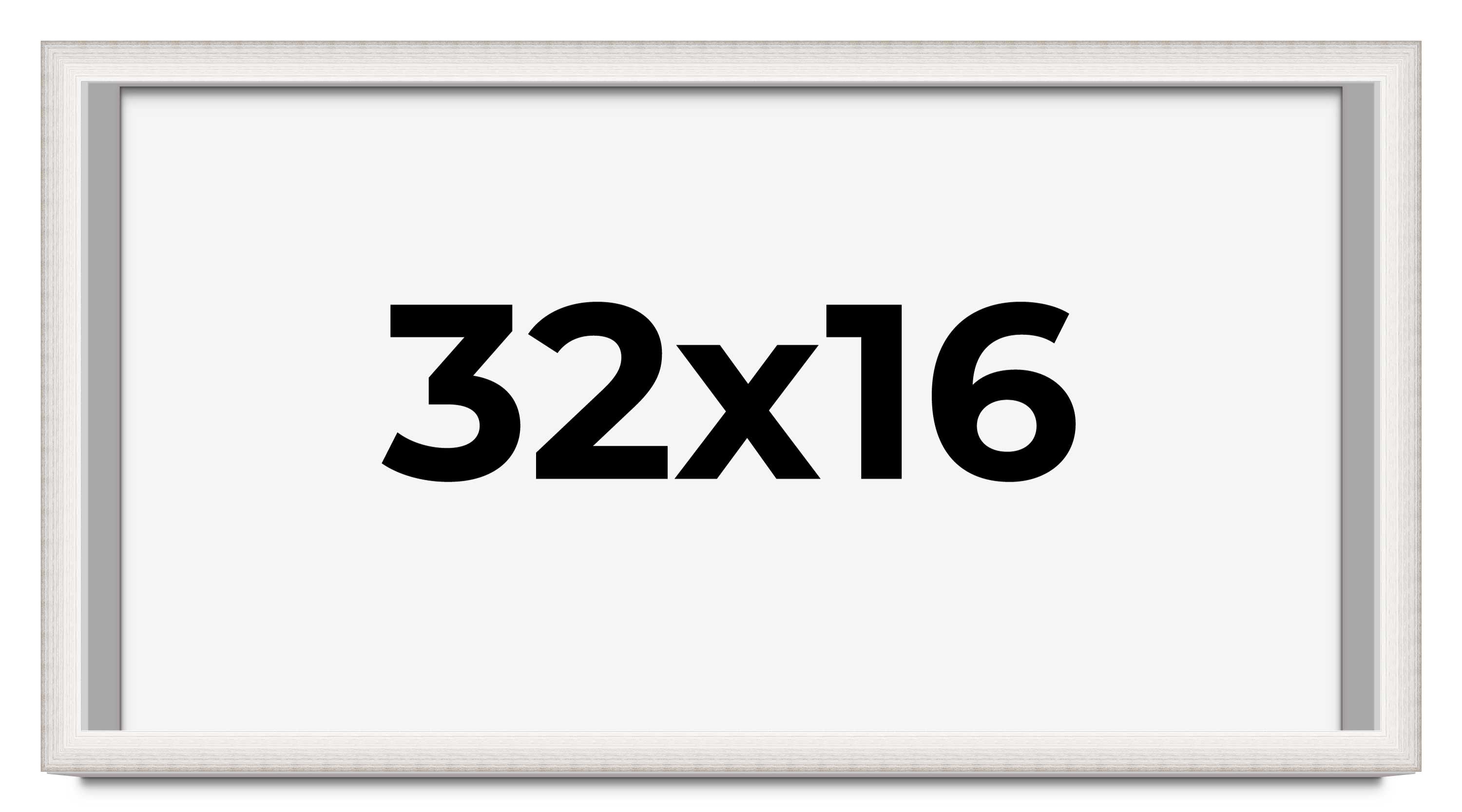 32x16 Shadow Box Silver Brushed Striped Display Frame | 1.625 Inches ...