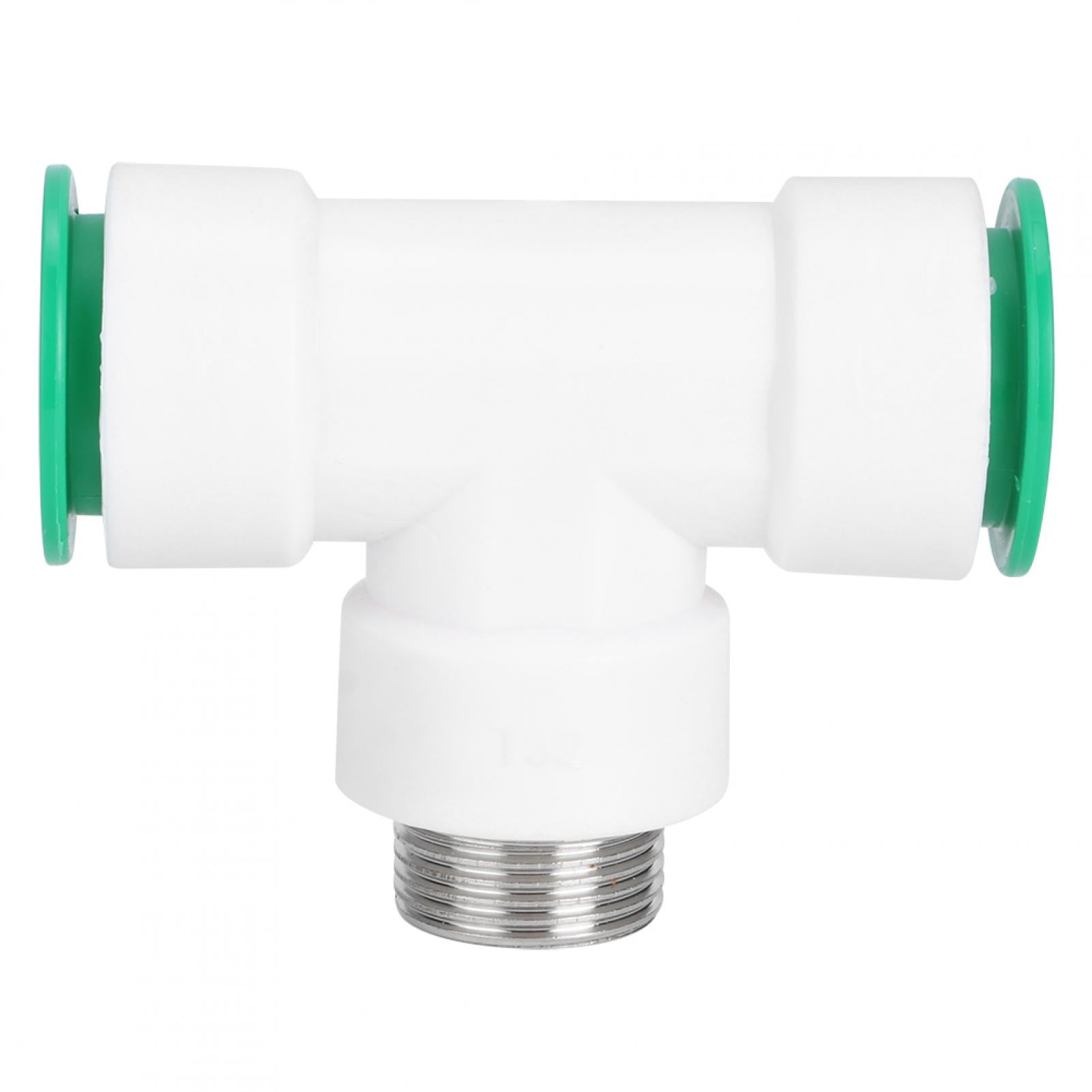 32x1in PPR Plastic Water Pipe Tee Connector with Male Thread for ...
