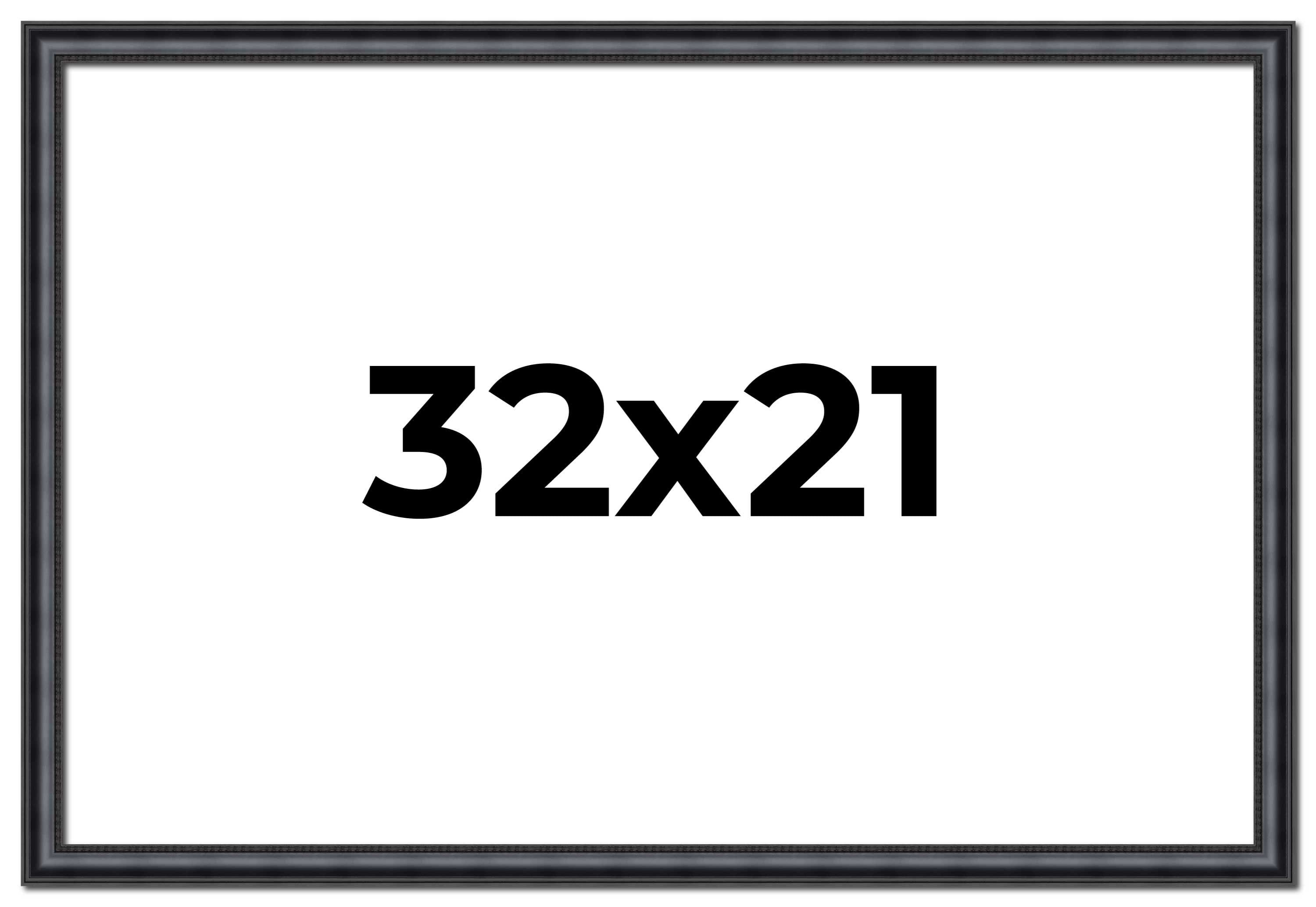 32x21 Frame Black Real Wood Picture Frame Width 1.25 inches | Interior ...