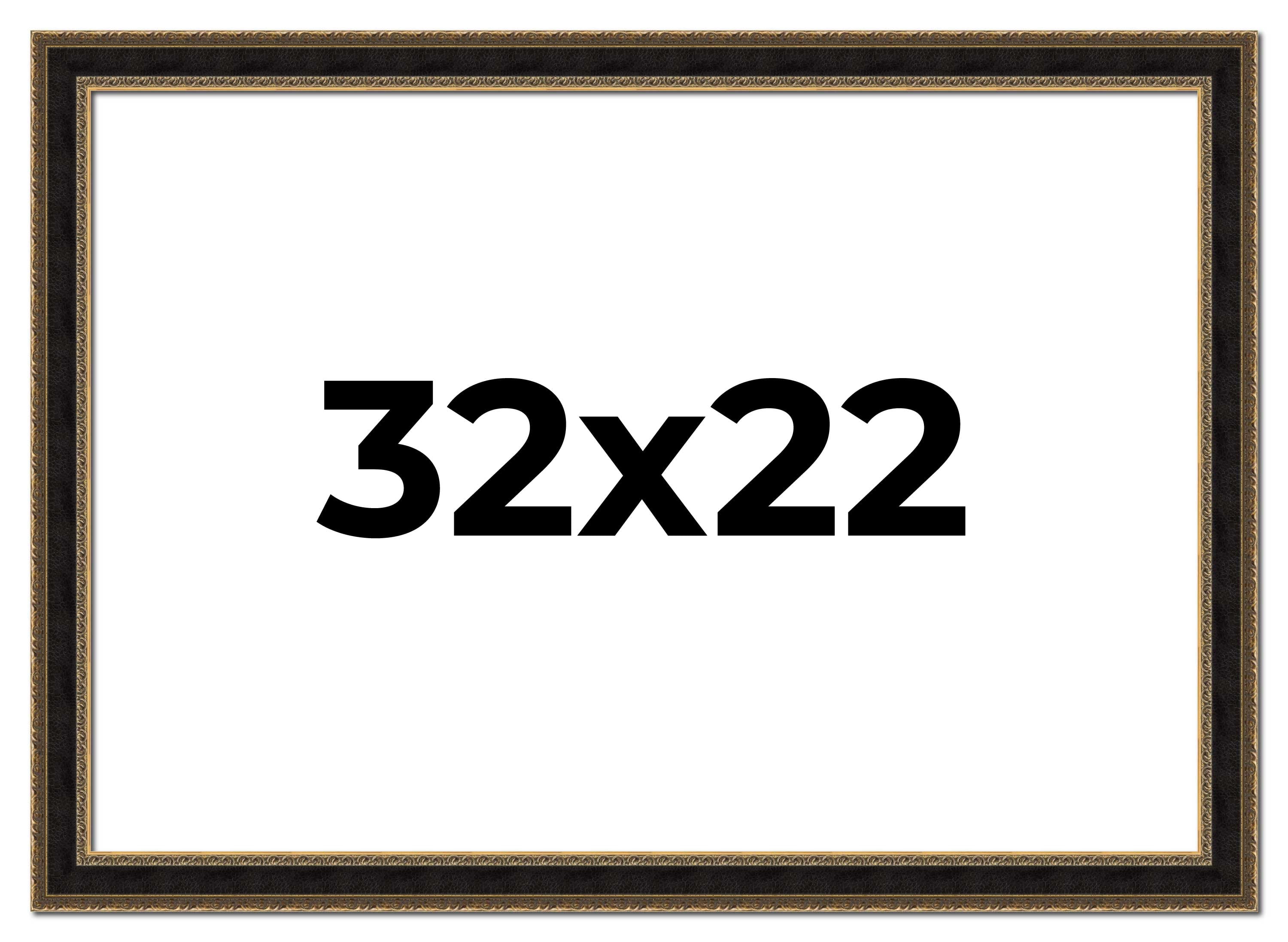 32x22 Frame Gold Antique Vintage Sold Wood Picture Frame | 1.75 Inch ...