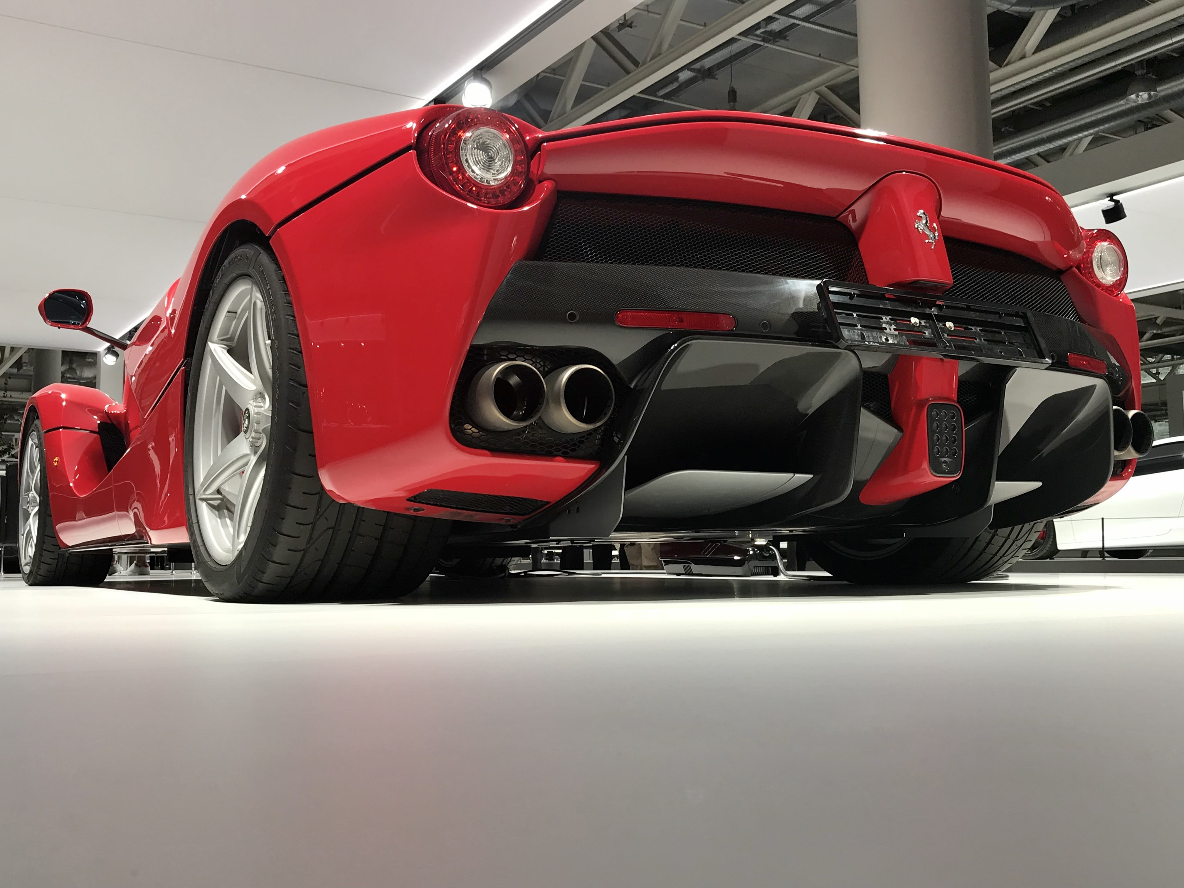 32x24in Photo Paper Red Ferrari LaFerrari at Grand Basel rear - Walmart.com