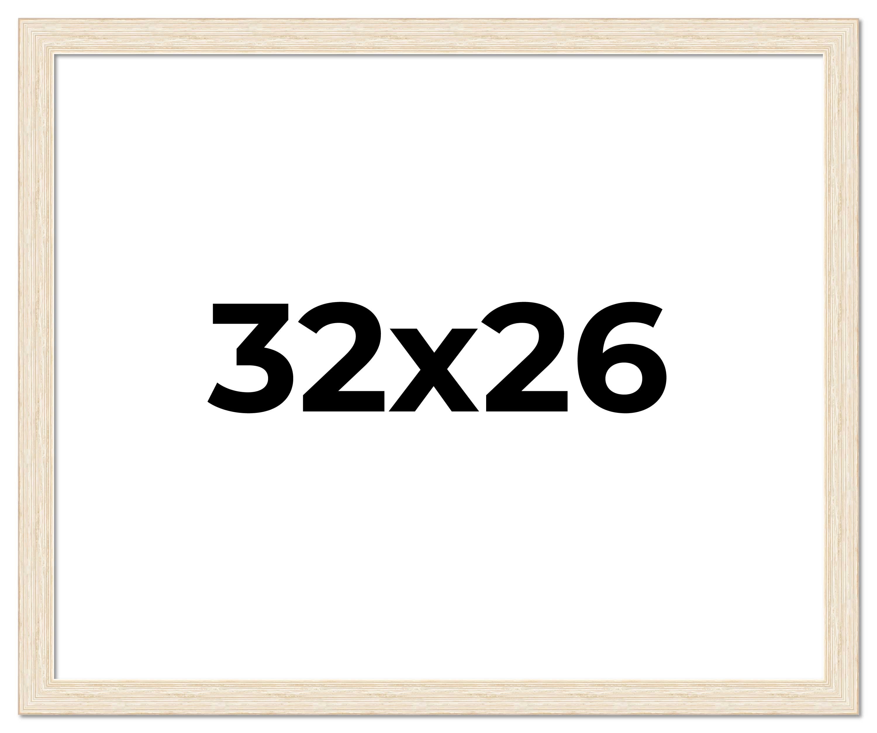 32x26 Frame White Barnwood Picture Frame - Modern Photo Frame Includes ...
