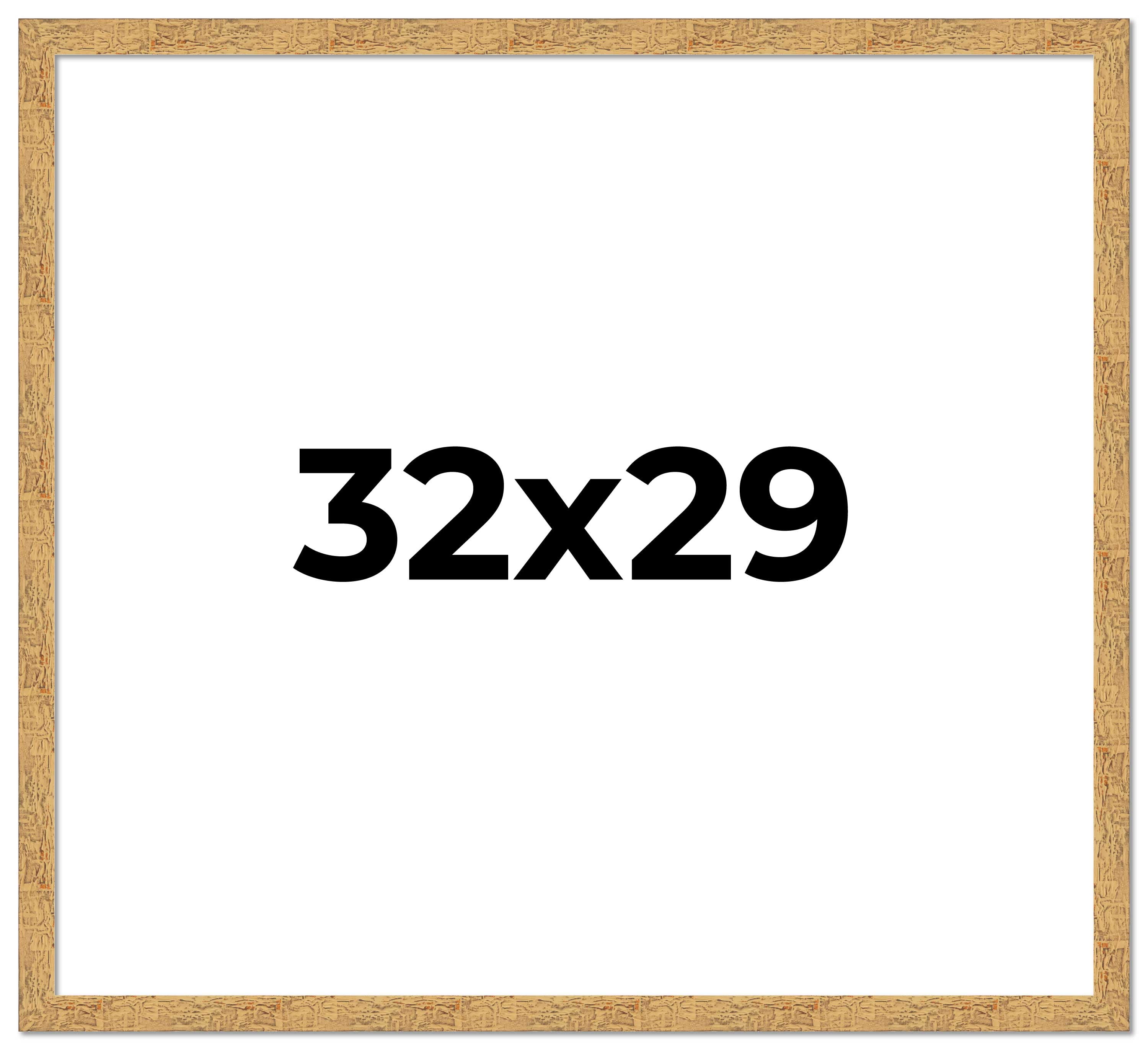32x29 Frame Beige Real Wood Picture Frame Width 1.25 inches | Interior ...