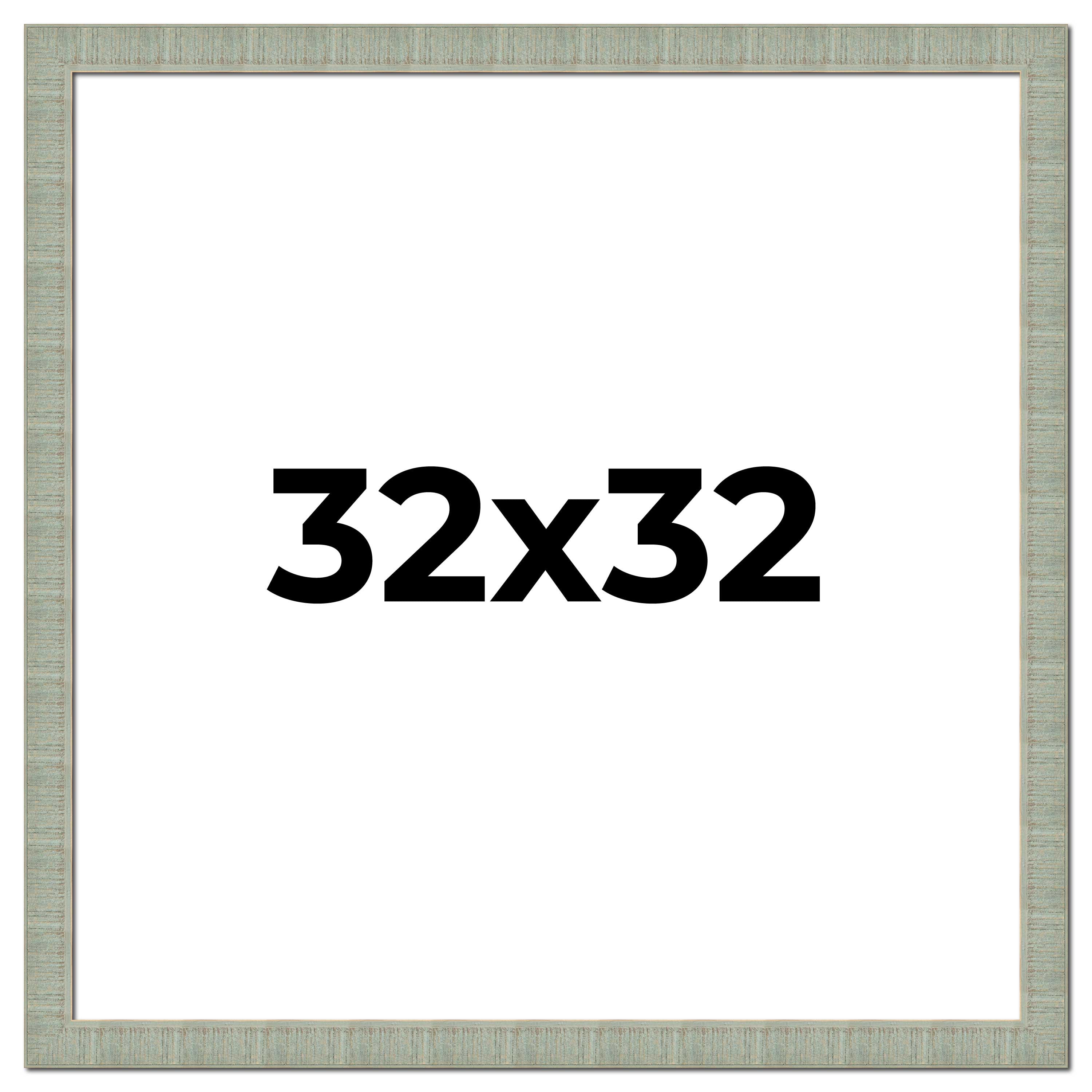 32x32 Frame Green Desert Pear Solid Wood Picture Frame | 1.625 Inch ...