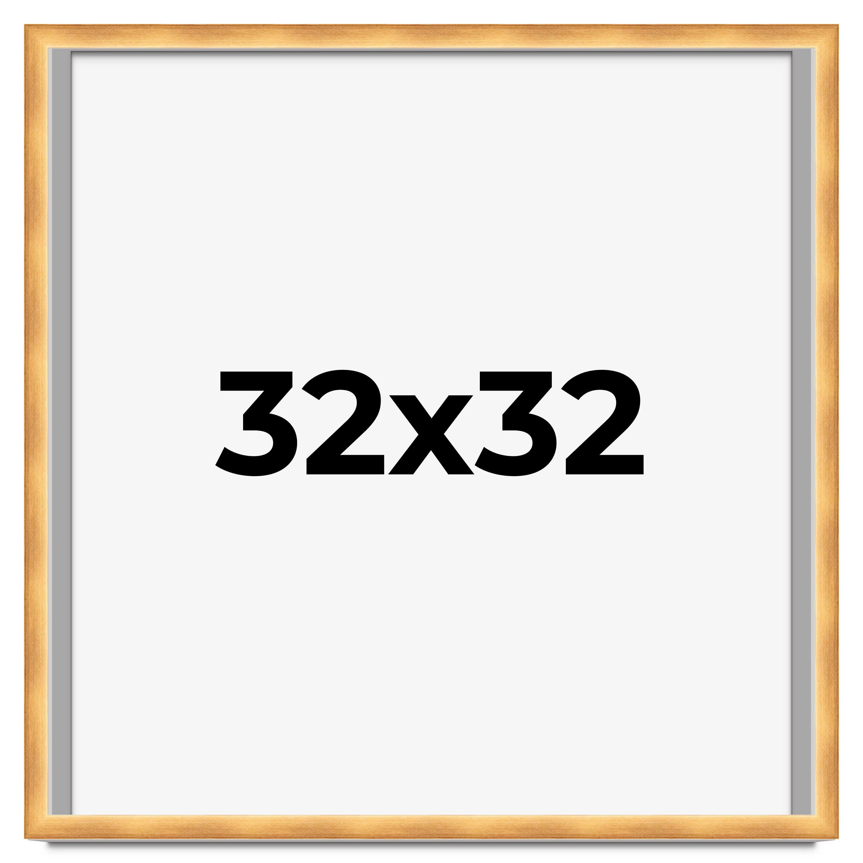 32x32 Shadow Box Bronze Cross-Brushed Display Frame | 1.625 Inches Deep ...