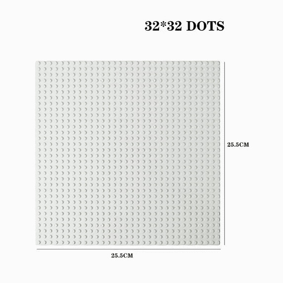 32x32x16x16 Dots Classic Base Plates MOC DIY Plastic Bricks Baseplates ...