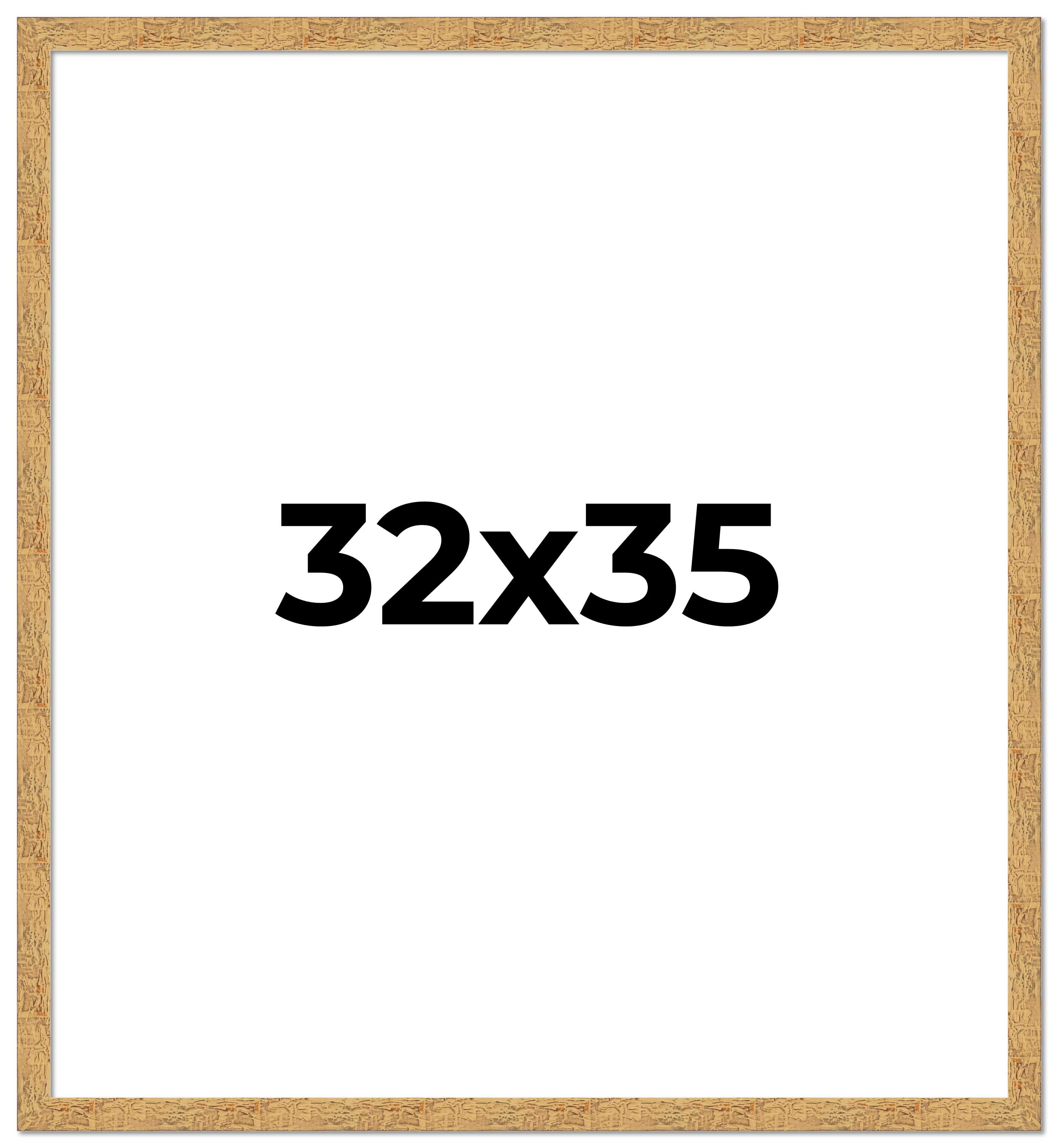 32x35 Frame Beige Real Wood Picture Frame Width 1.25 inches | Interior ...