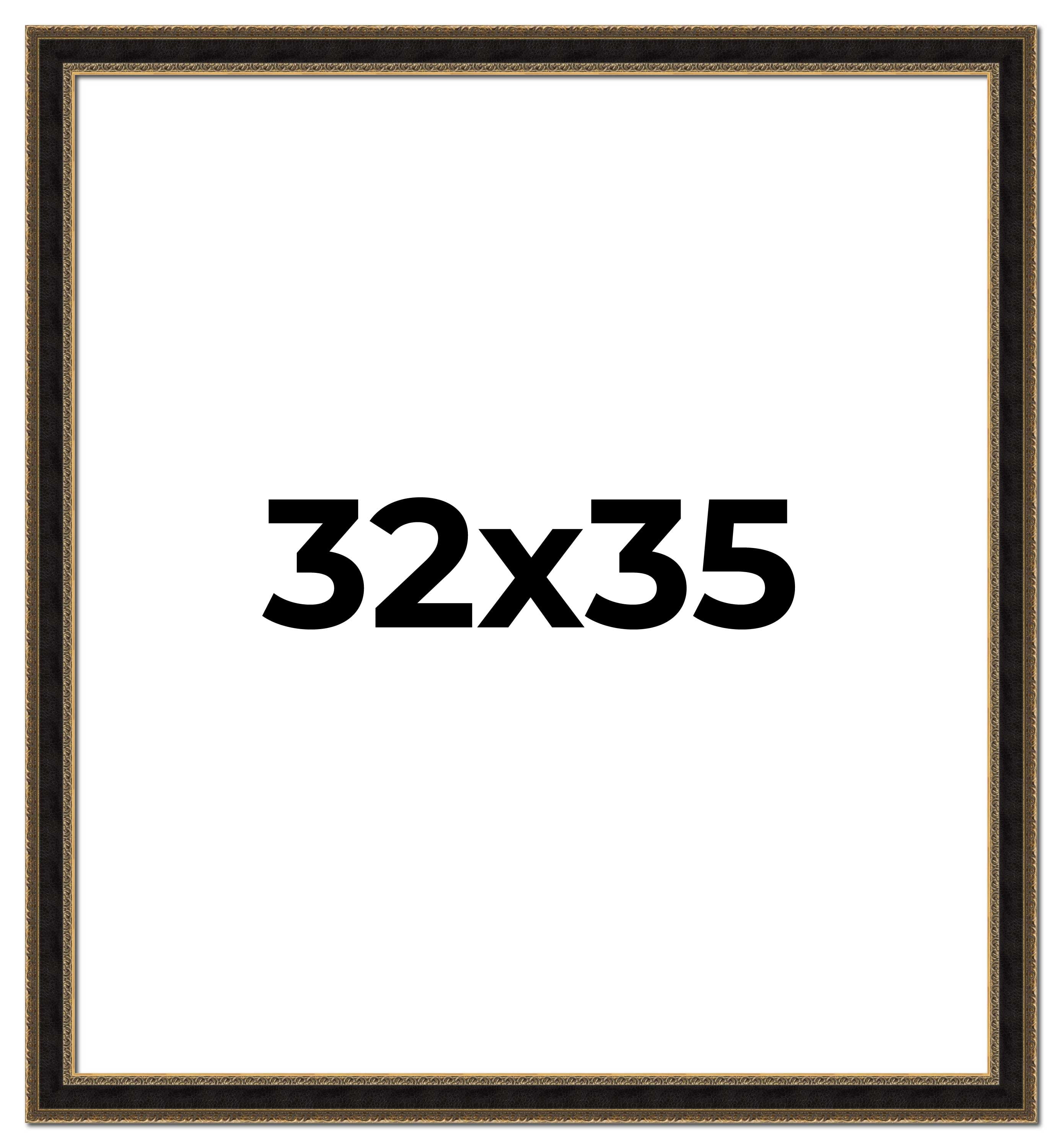 32x35 Frame Gold Antique Vintage Sold Wood Picture Frame | 1.75 Inch ...