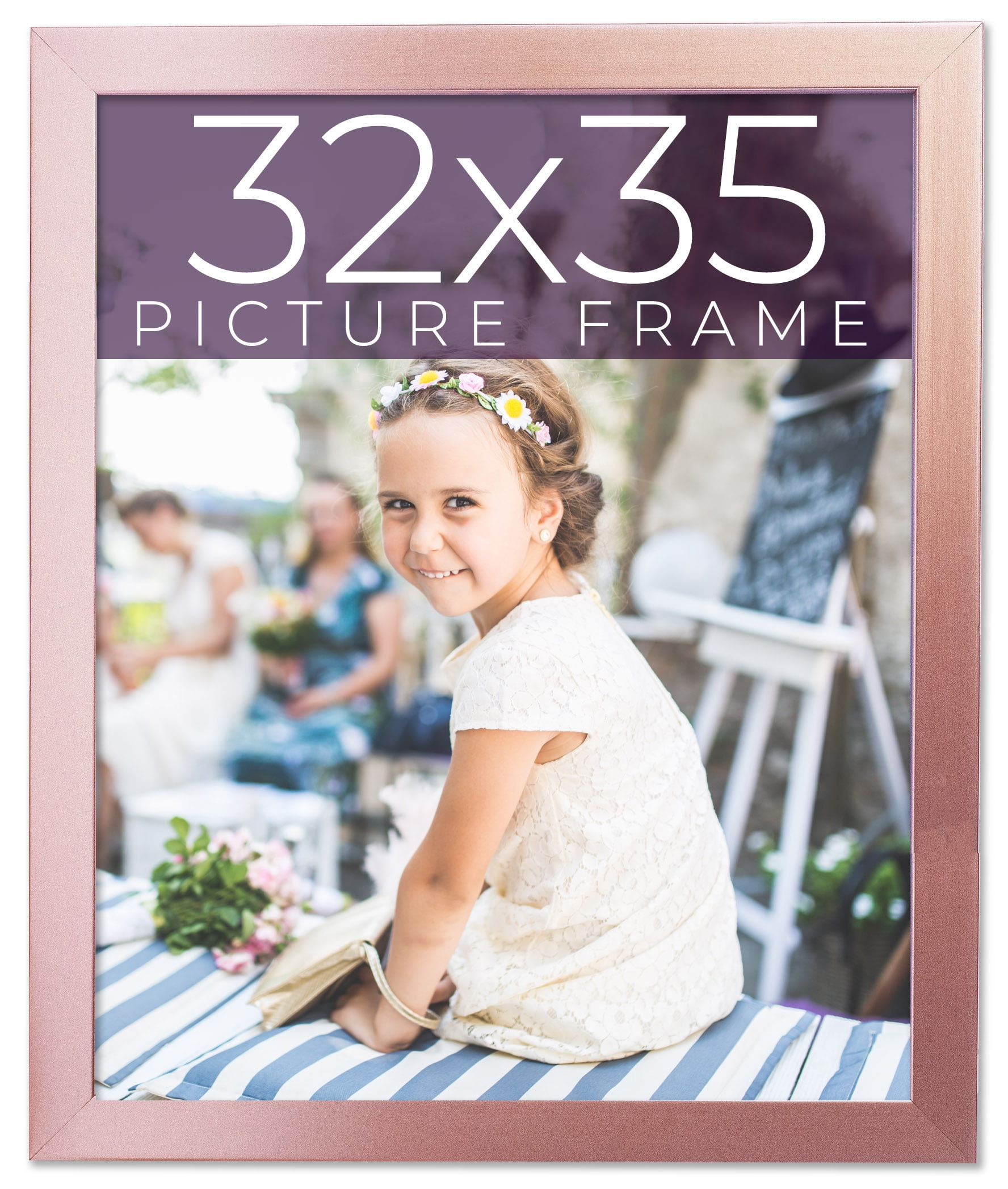 32x35 Frame Pink Real Wood Picture Frame Width 0.75 inches | Interior ...