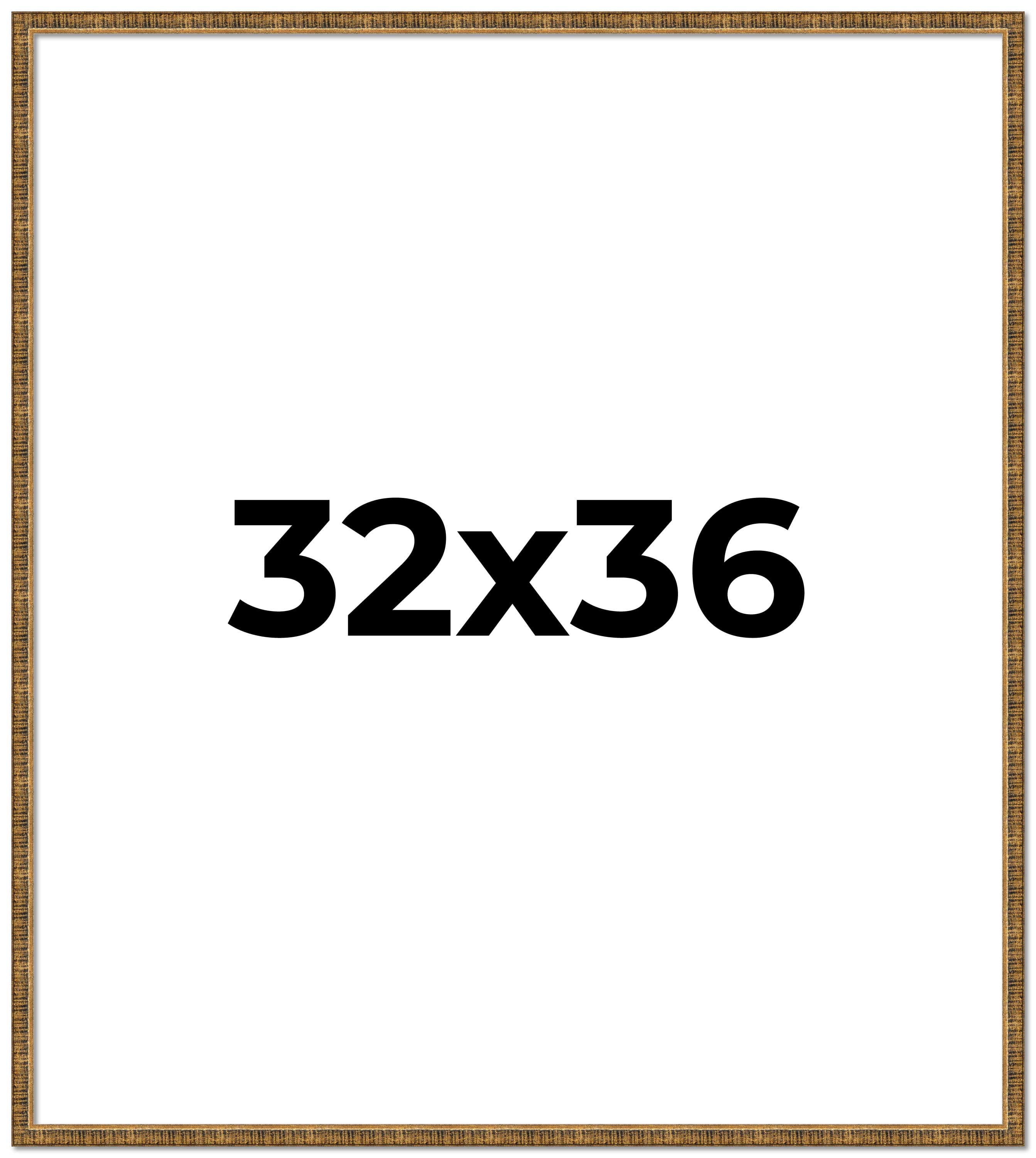 32x36 Frame Gold Picture Frame - Complete Modern Photo Frame Includes ...