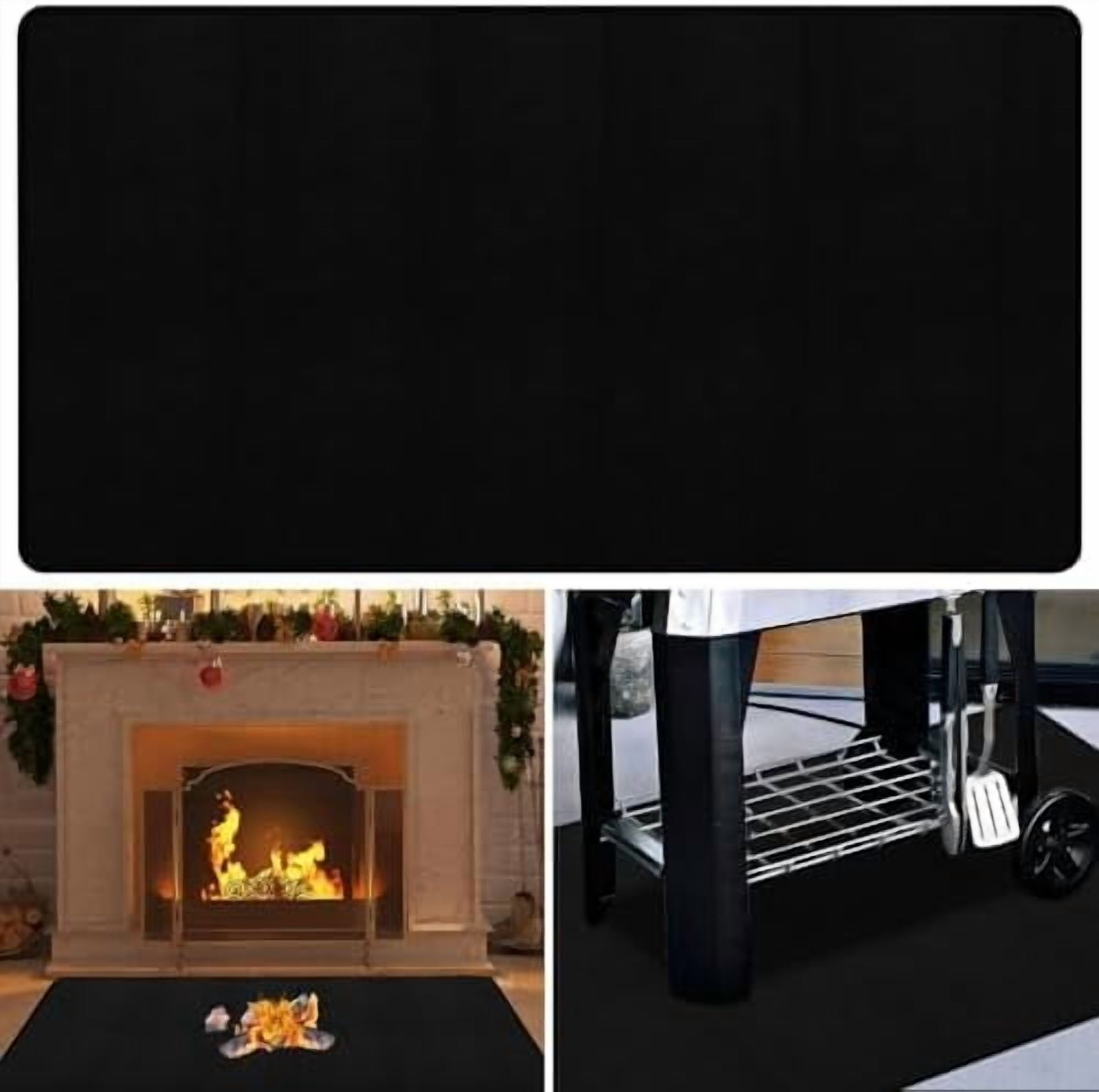 32x60 inch Fireproof Hearth Mats for Fireplaces Fire Resistant ...