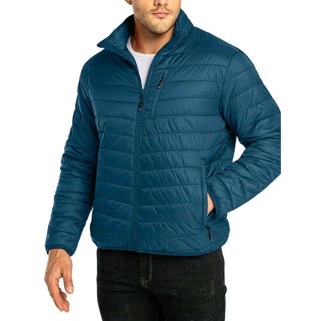 33,000ft Men's Puffer Jacket Lightweight Packable Winter Jacket ...